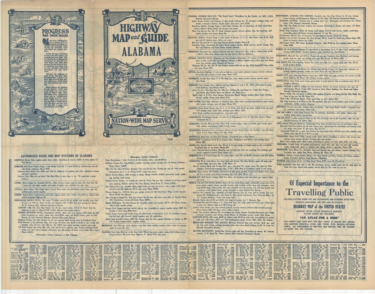 [Complete Set of Mid-West Map Company Road Maps] - Curtis Wright Maps