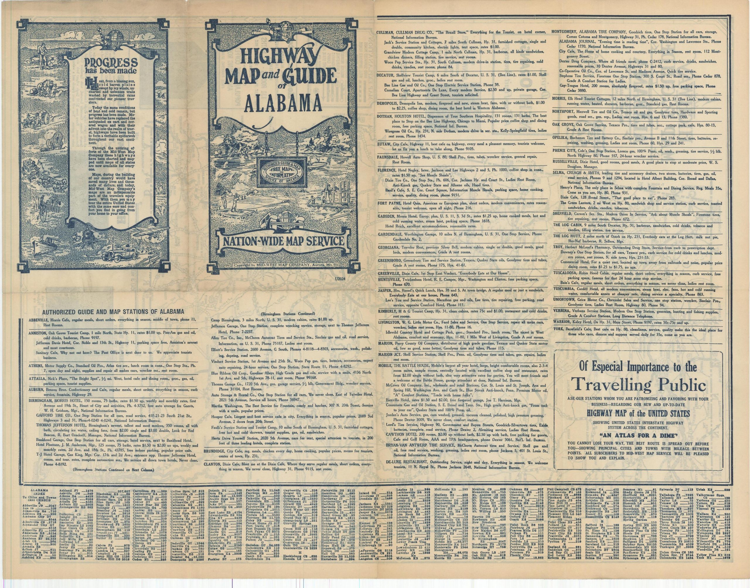 [Complete Set of Mid-West Map Company Road Maps] - Curtis Wright Maps