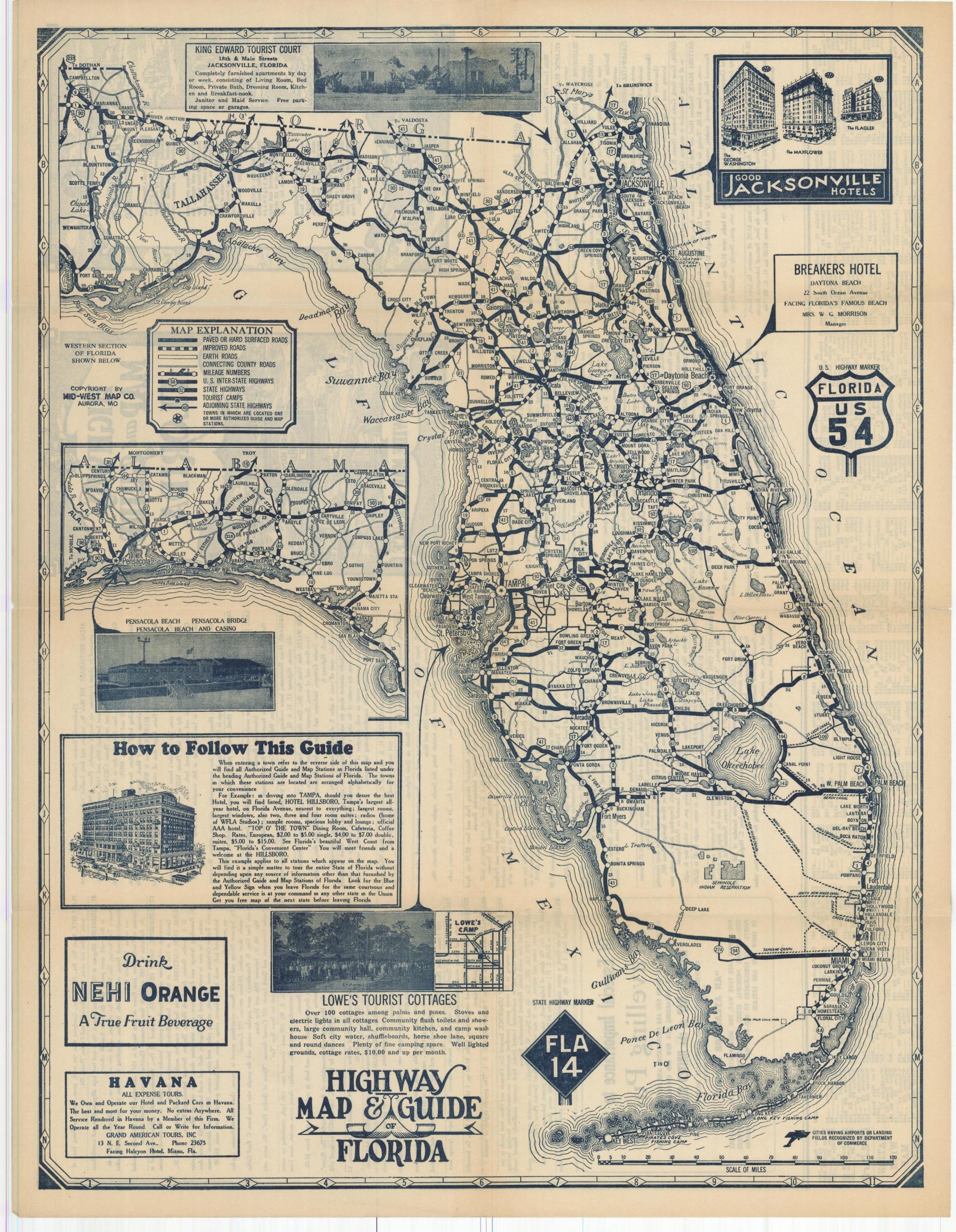 [Complete Set of Mid-West Map Company Road Maps] - Curtis Wright Maps
