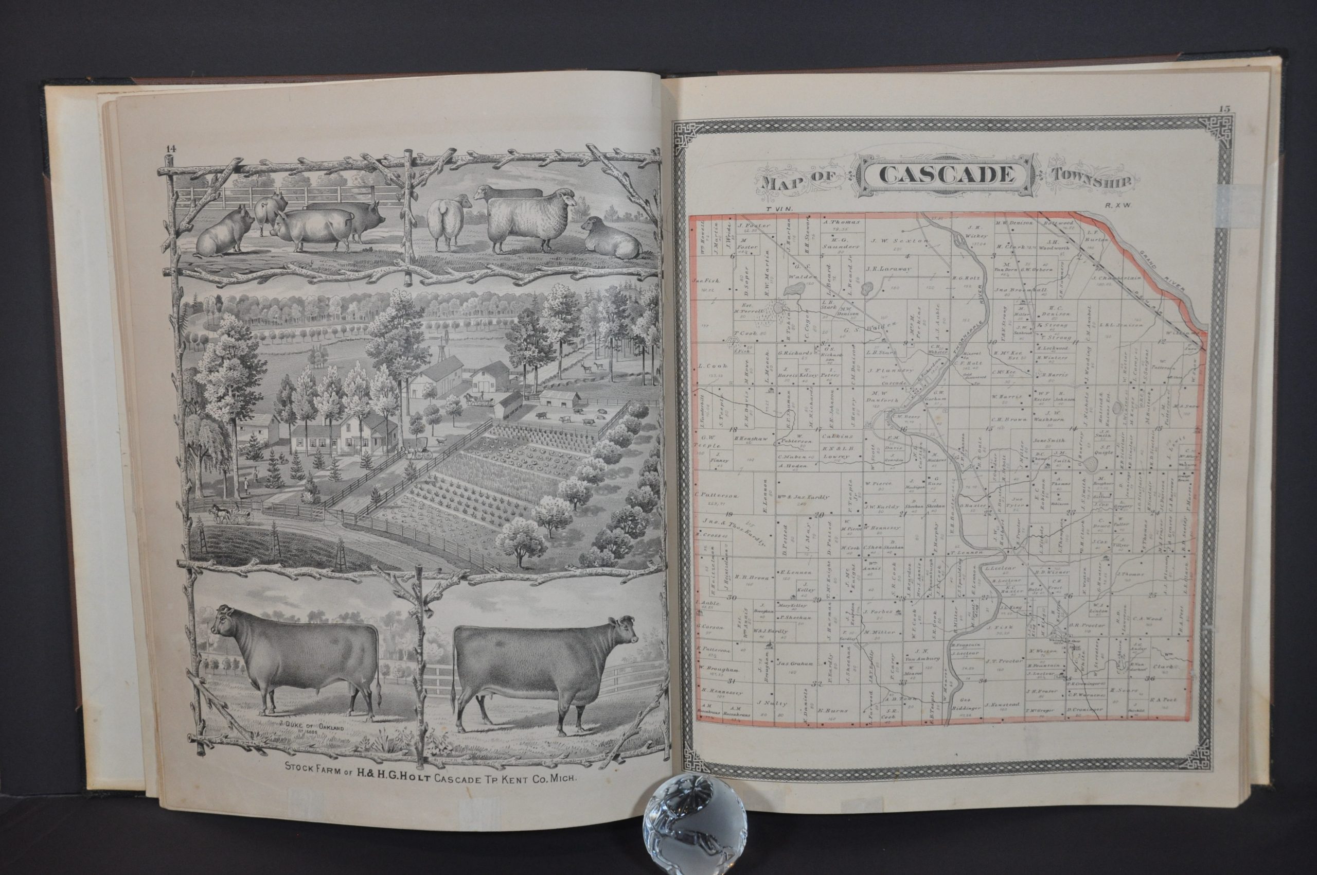 Illustrated Historical Atlas of the County of Kent, Michigan - Curtis ...