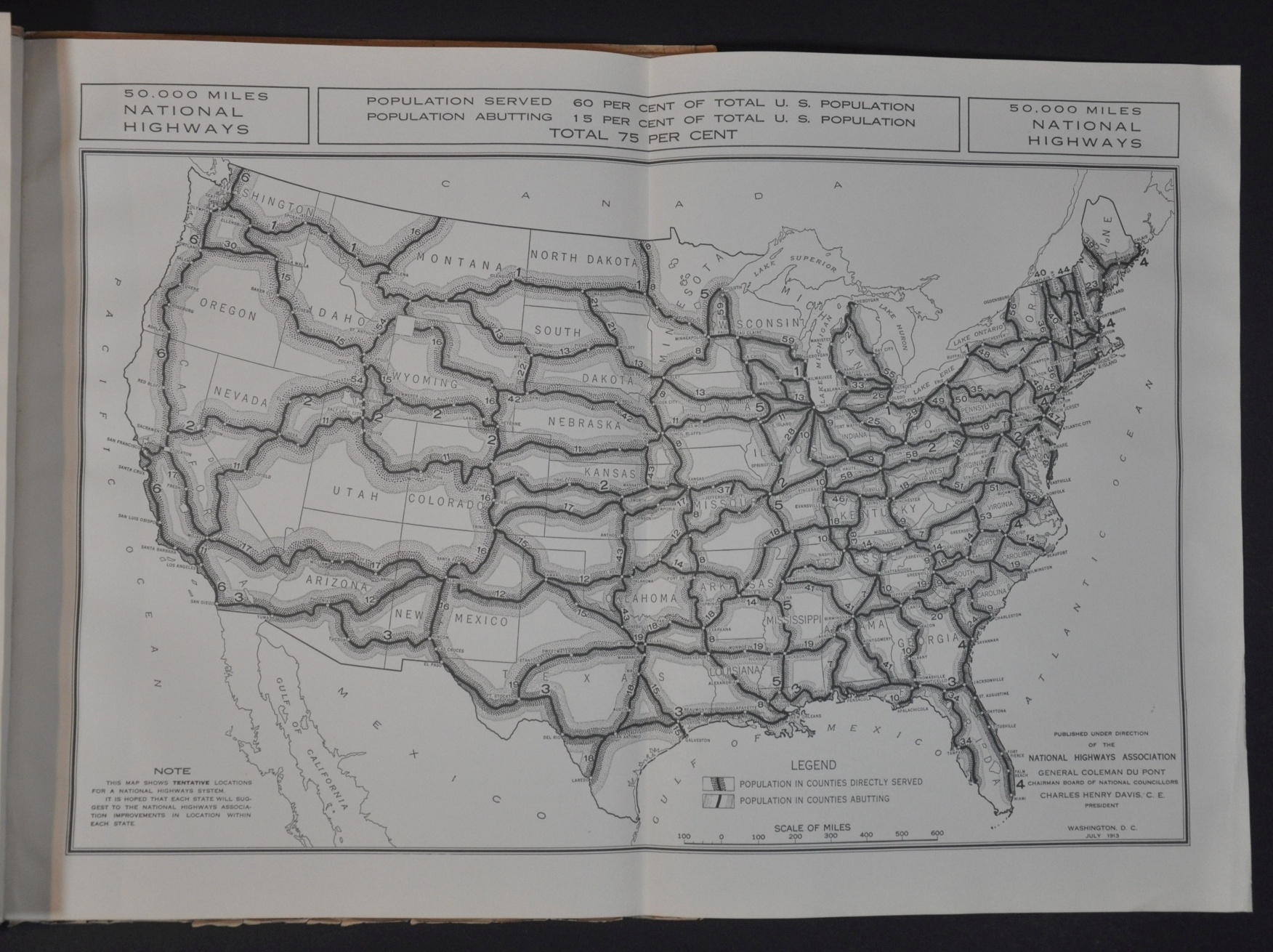 National Highways and Good Roads Everywhere - Curtis Wright Maps