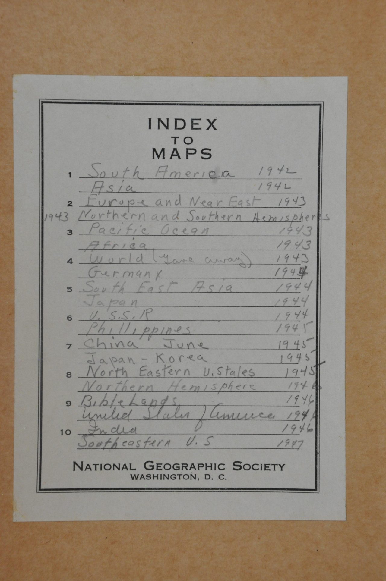 [Collection of Forty National Geographic Maps] - Curtis Wright Maps