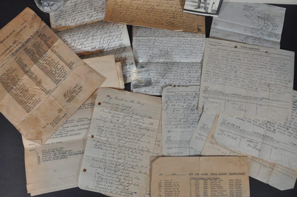 [Account and Manuscript Map of the Battle off Samar] - Curtis Wright Maps