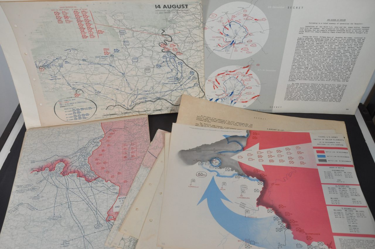 Map Supplement Third U.S. Army After Action Report - Curtis Wright Maps