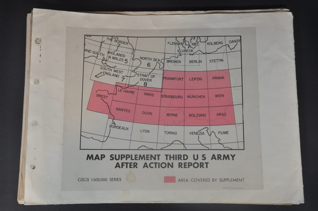 Map Supplement Third U.S. Army After Action Report - Curtis Wright Maps