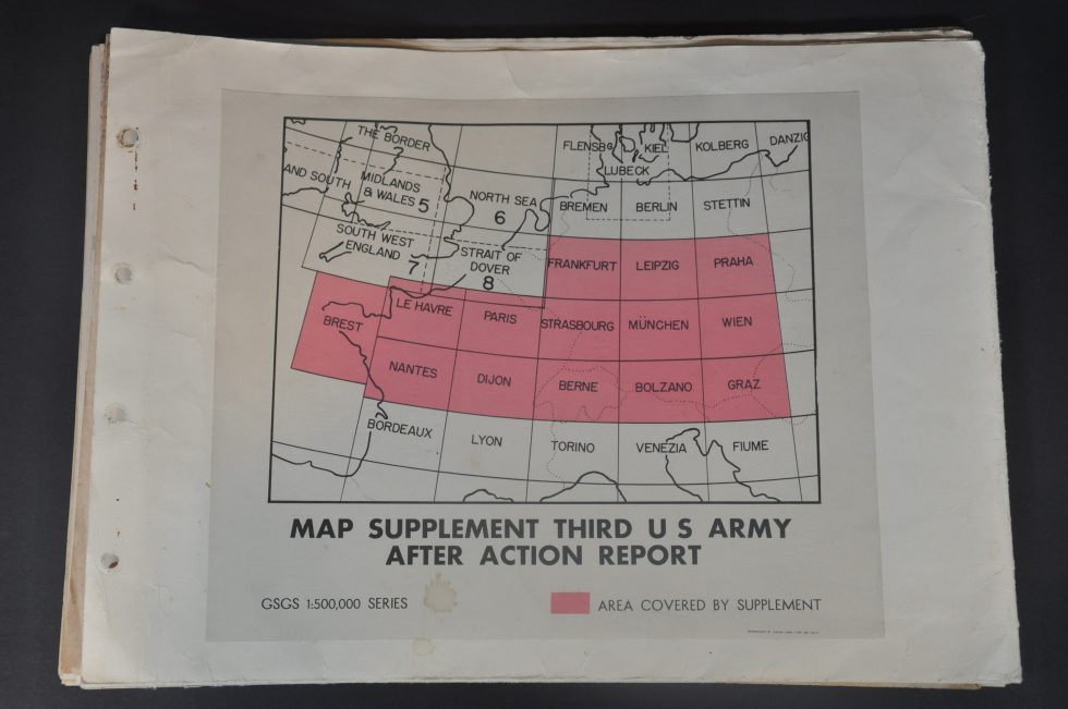 Map Supplement Third U.S. Army After Action Report - Curtis Wright Maps