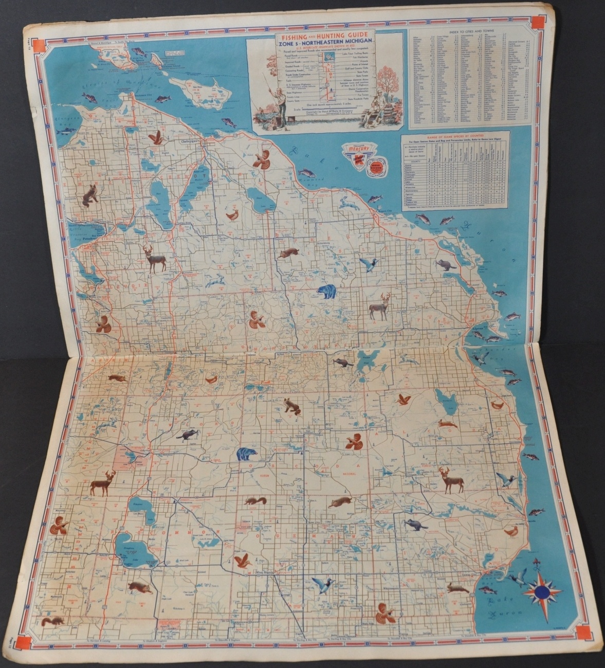 Michigan Road Atlas Hunting and Fishing Guide - Curtis Wright Maps