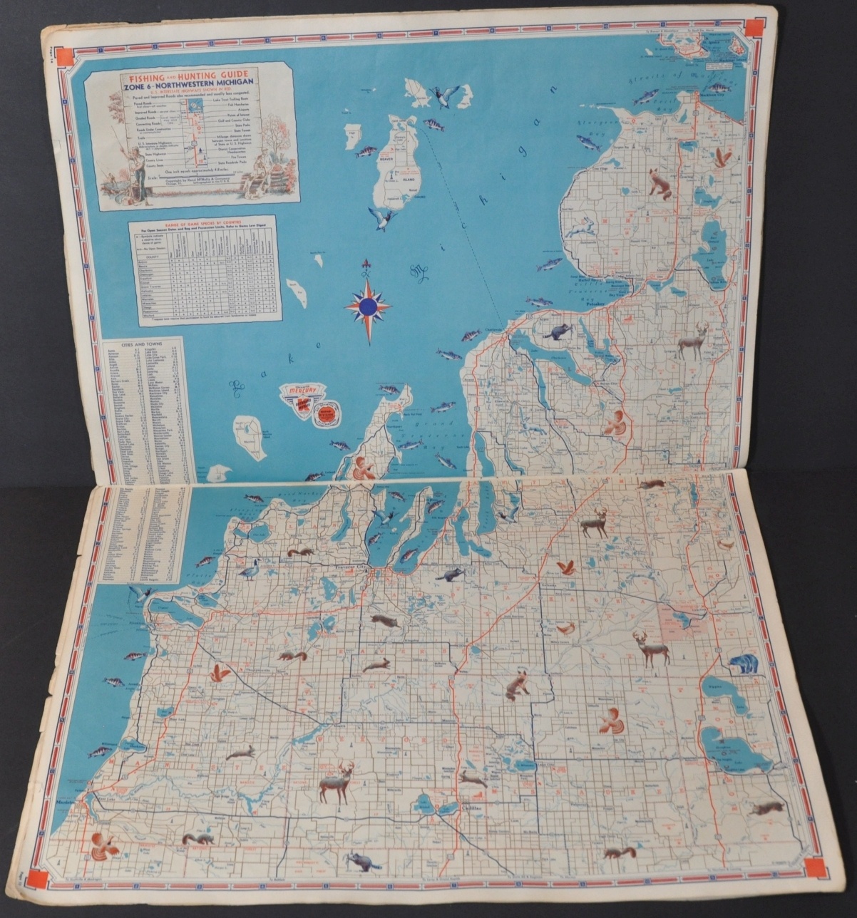 Michigan Road Atlas Hunting and Fishing Guide - Curtis Wright Maps