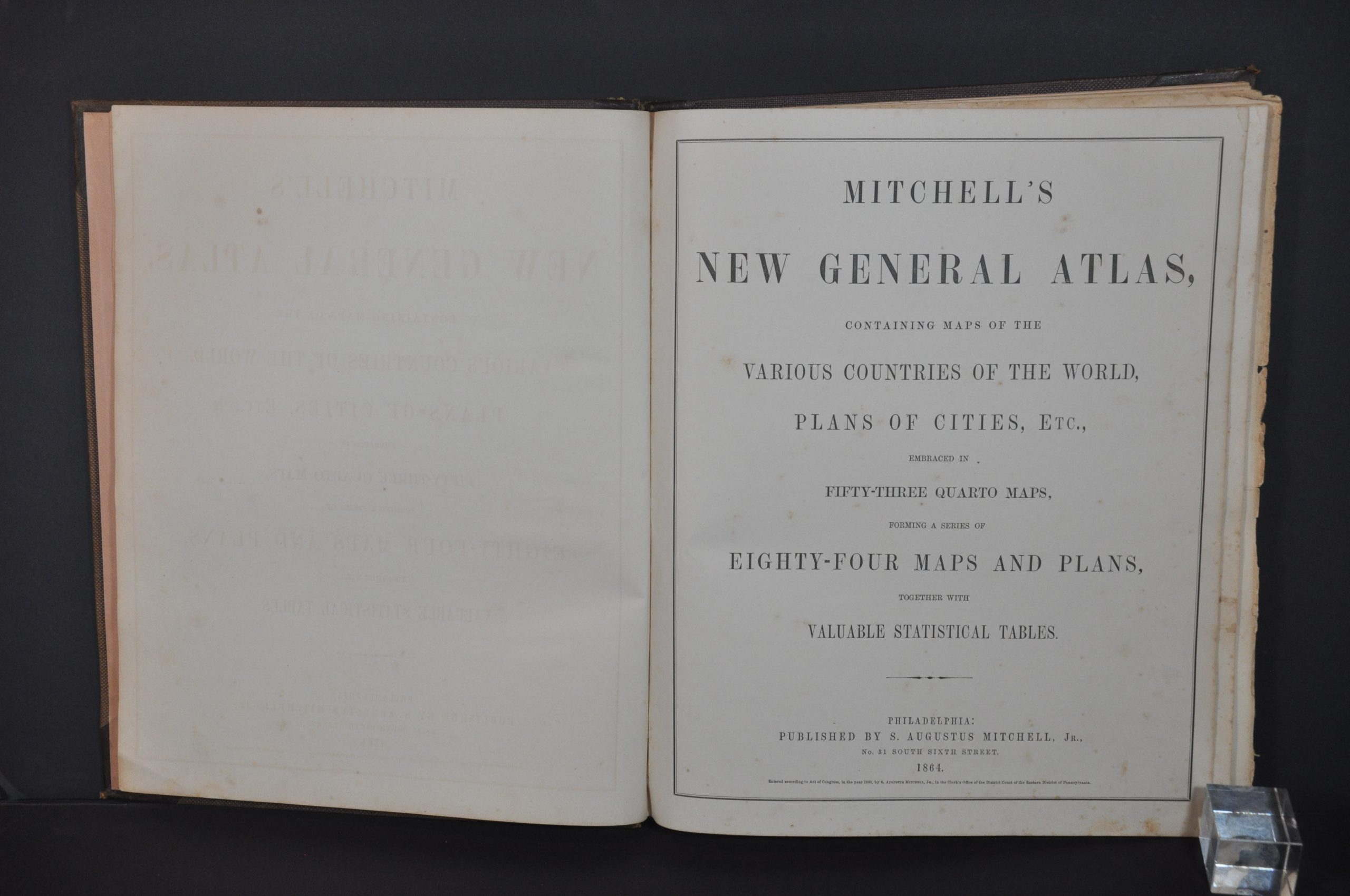 Mitchell's New General Atlas - Curtis Wright Maps