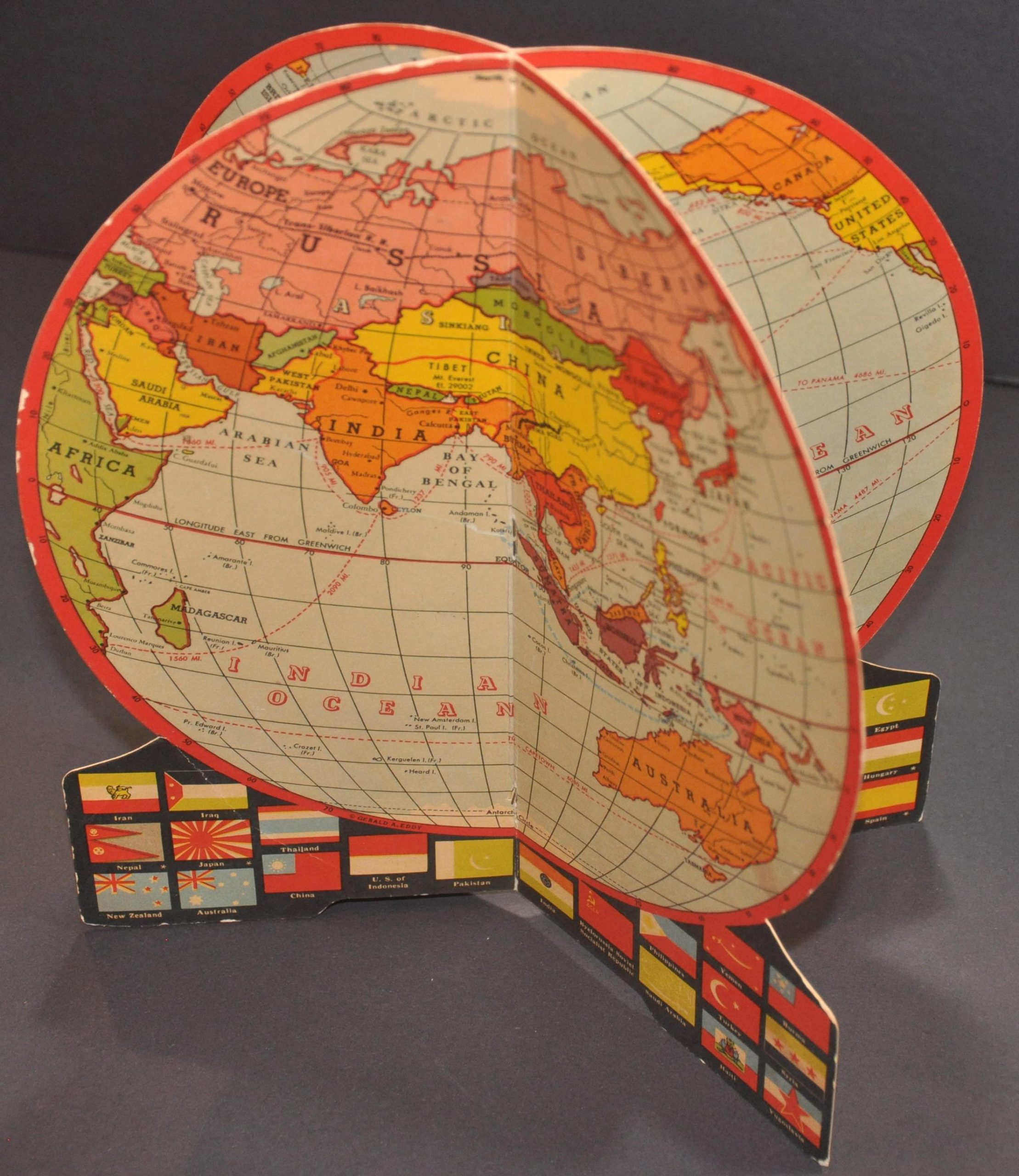 Fold-O-Globe - Curtis Wright Maps