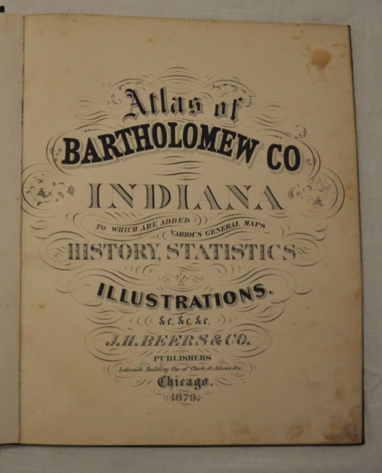 Atlas of Bartholomew Co. Indiana | Curtis Wright Maps