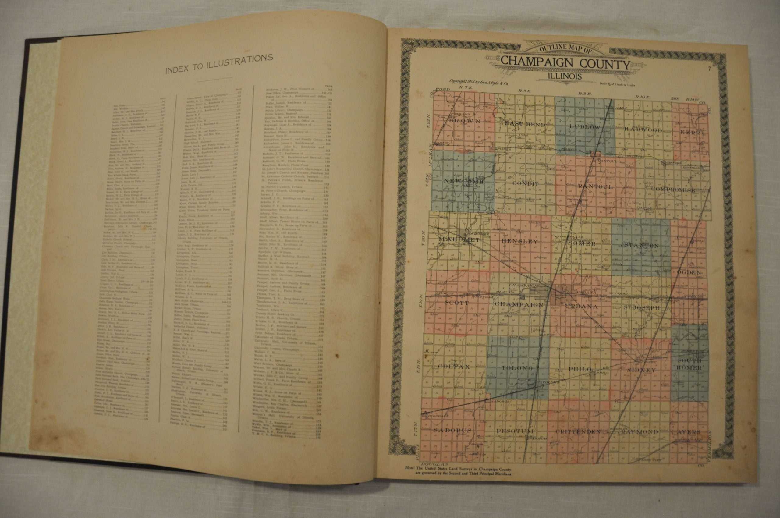 Standard Atlas of Champaign County, Illinois | Curtis Wright Maps