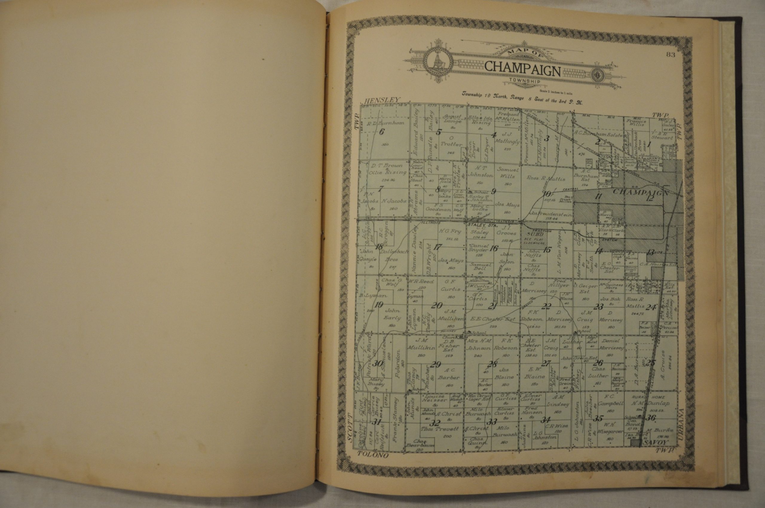 Standard Atlas of Champaign County, Illinois | Curtis Wright Maps