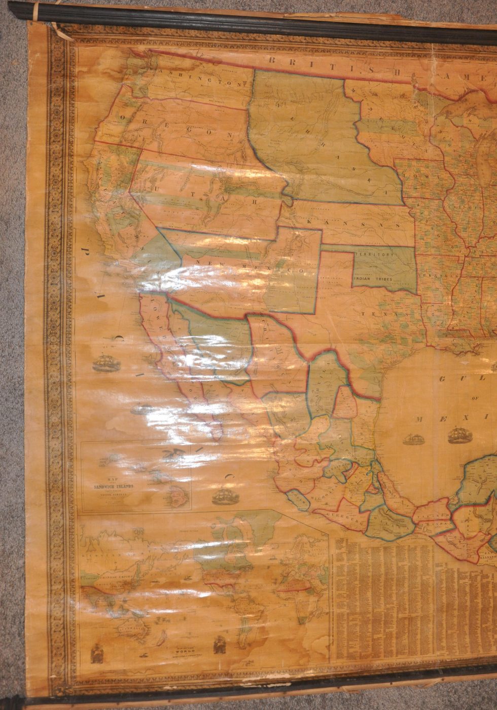 A New Map of Our Country - Prospective and Present - Curtis Wright Maps