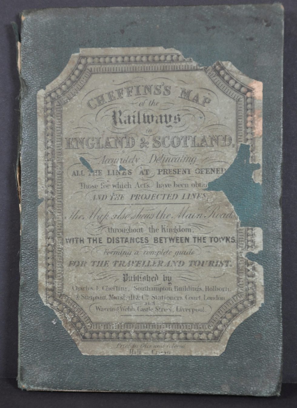 Cheffin's Map of the English & Scotch Railways - Curtis Wright Maps