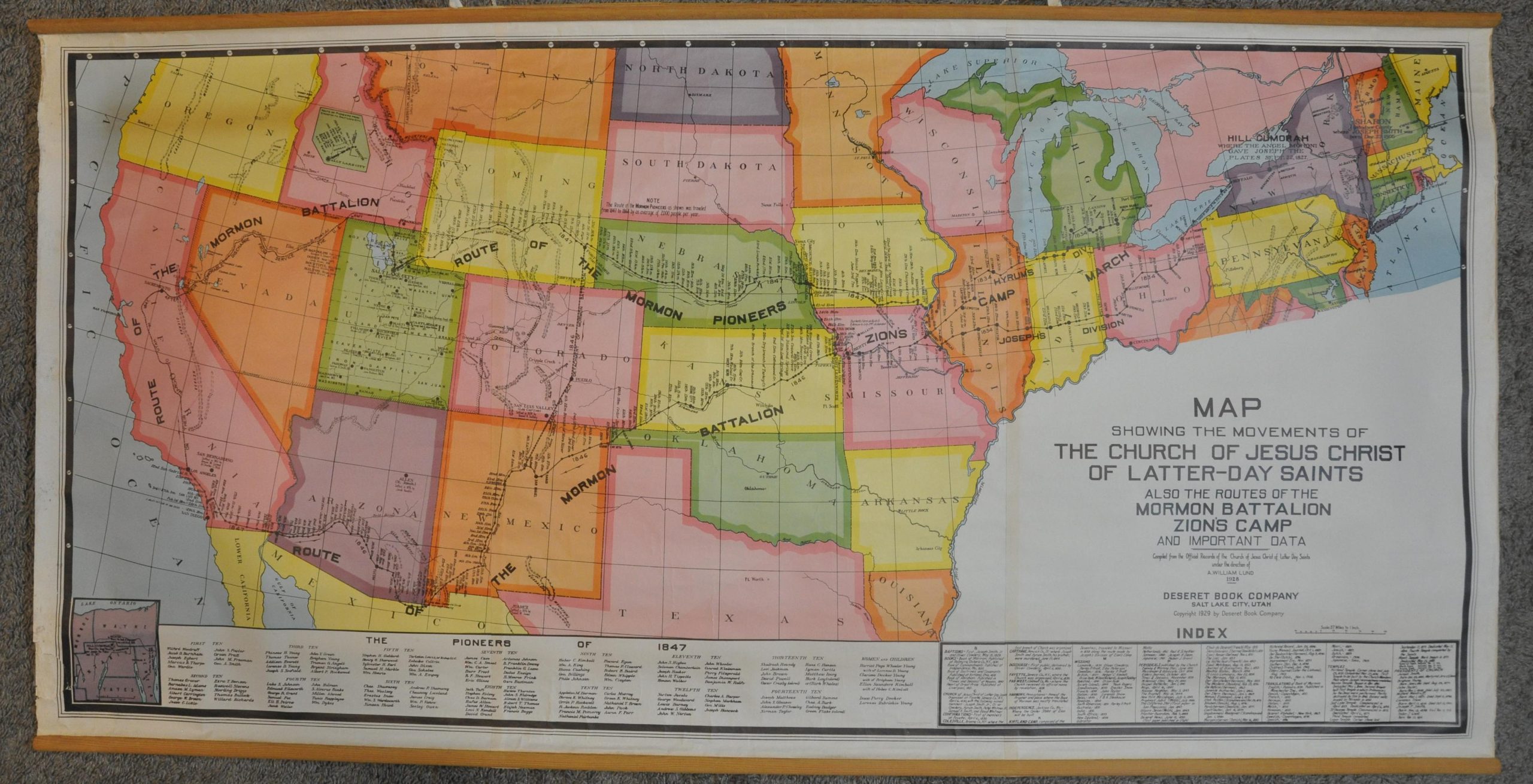 Map Showing the Movements of the Church of Jesus Christ of Latter-Day ...