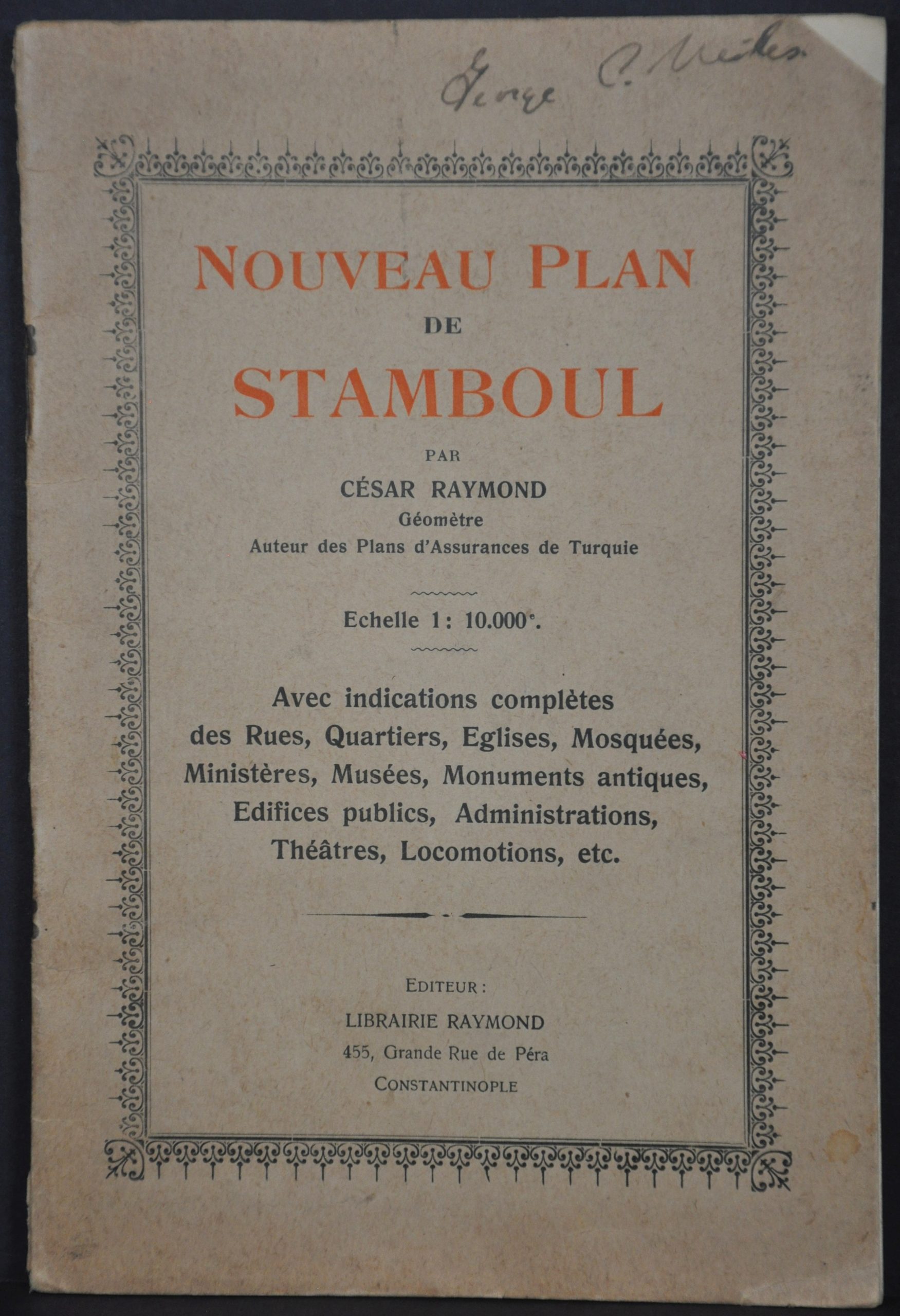Nouveau Plan de Stamboul - Curtis Wright Maps