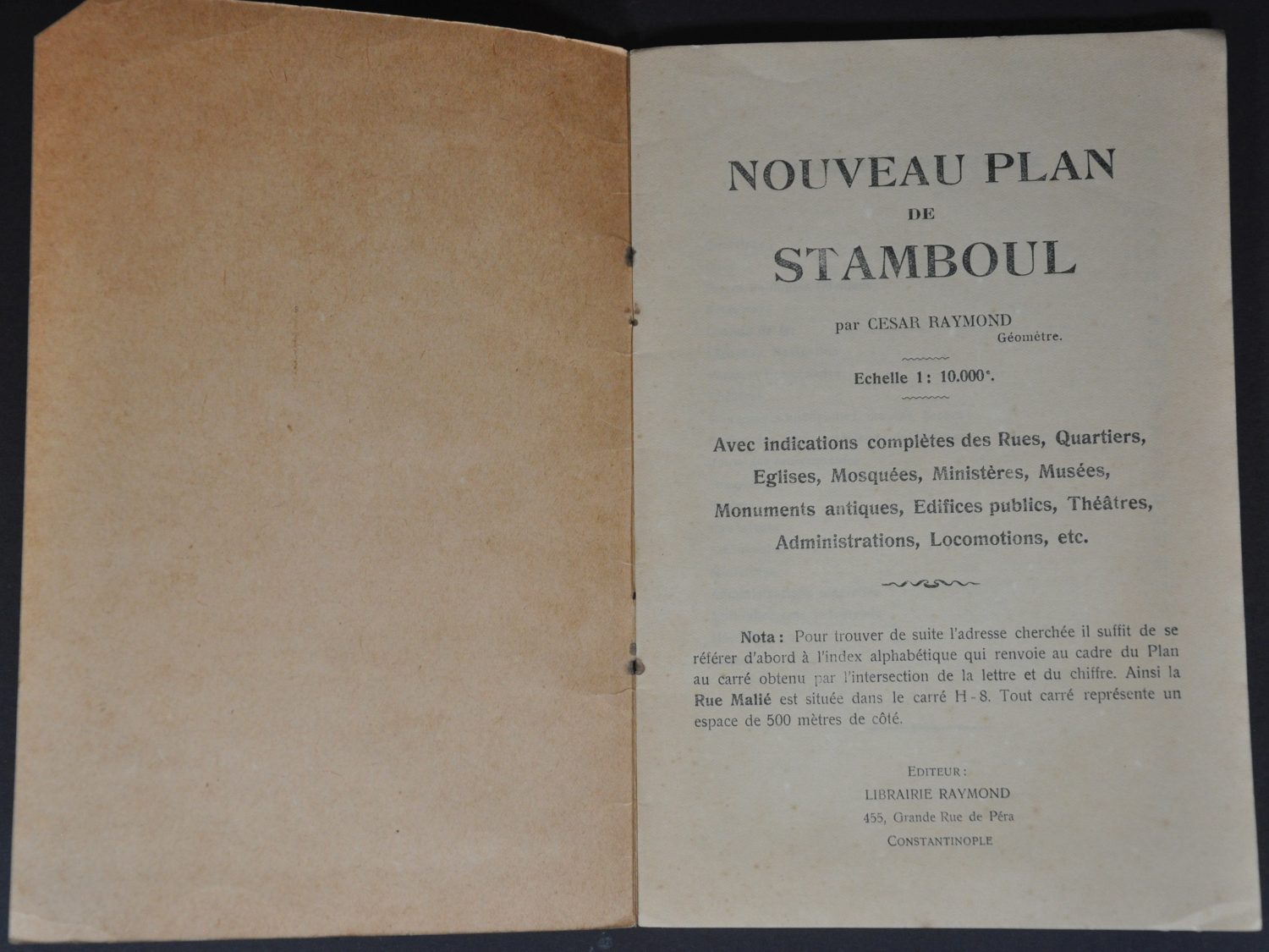 Nouveau Plan de Stamboul - Curtis Wright Maps