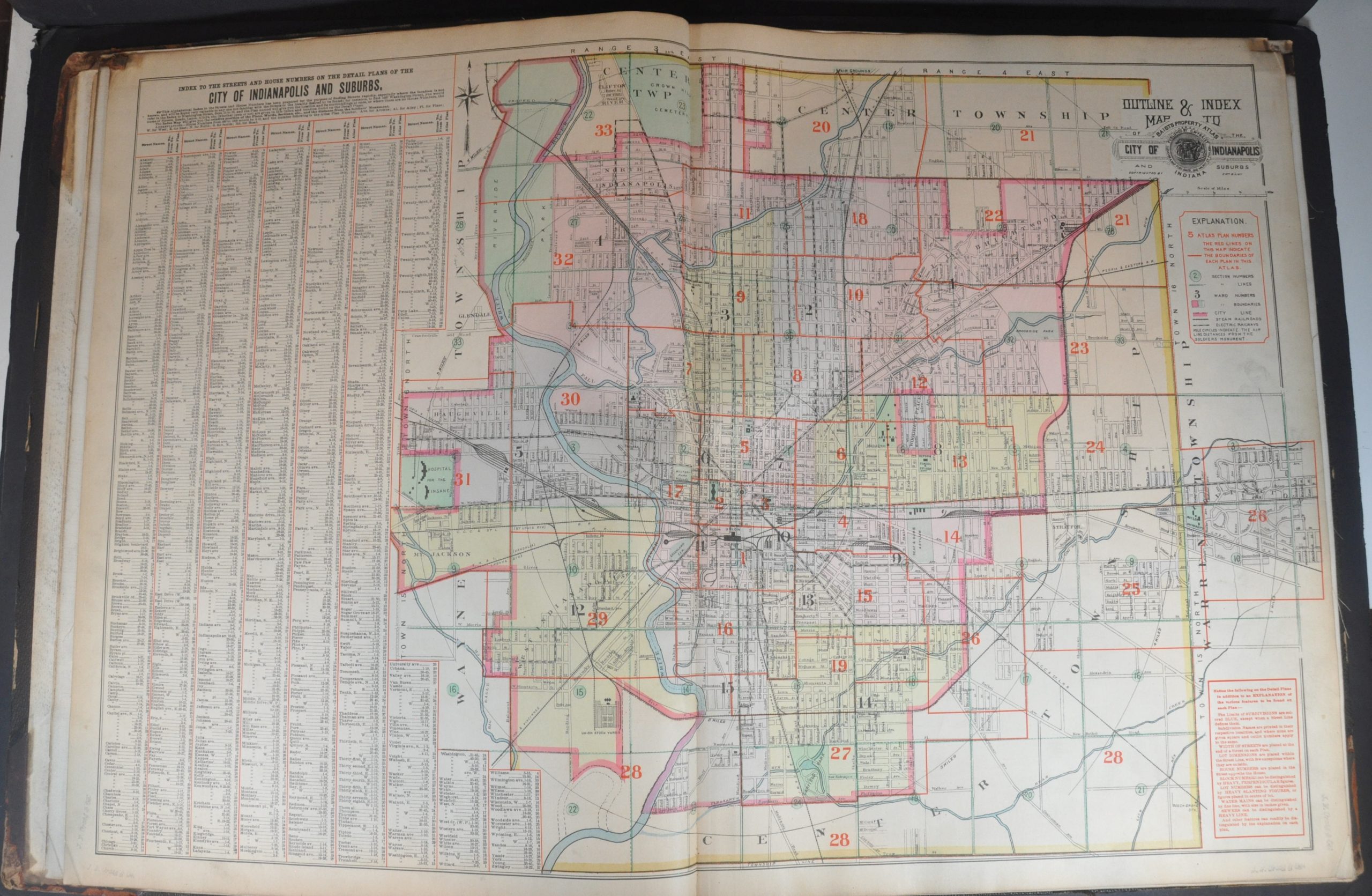 Baist's Property Atlas of the City of Indianapolis - Curtis Wright Maps