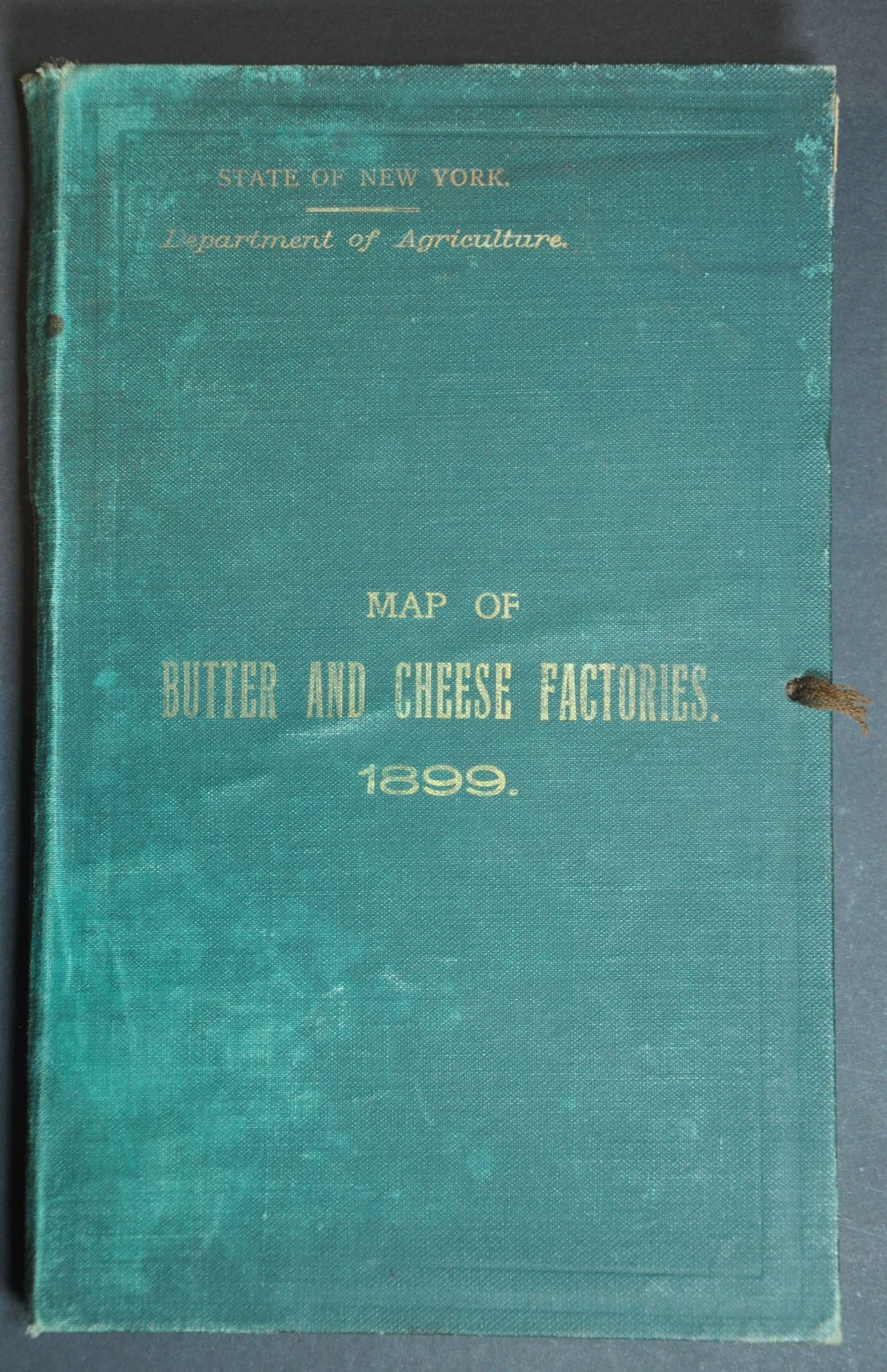Map Showing the Locations of the Butter and Cheese Factories in the ...