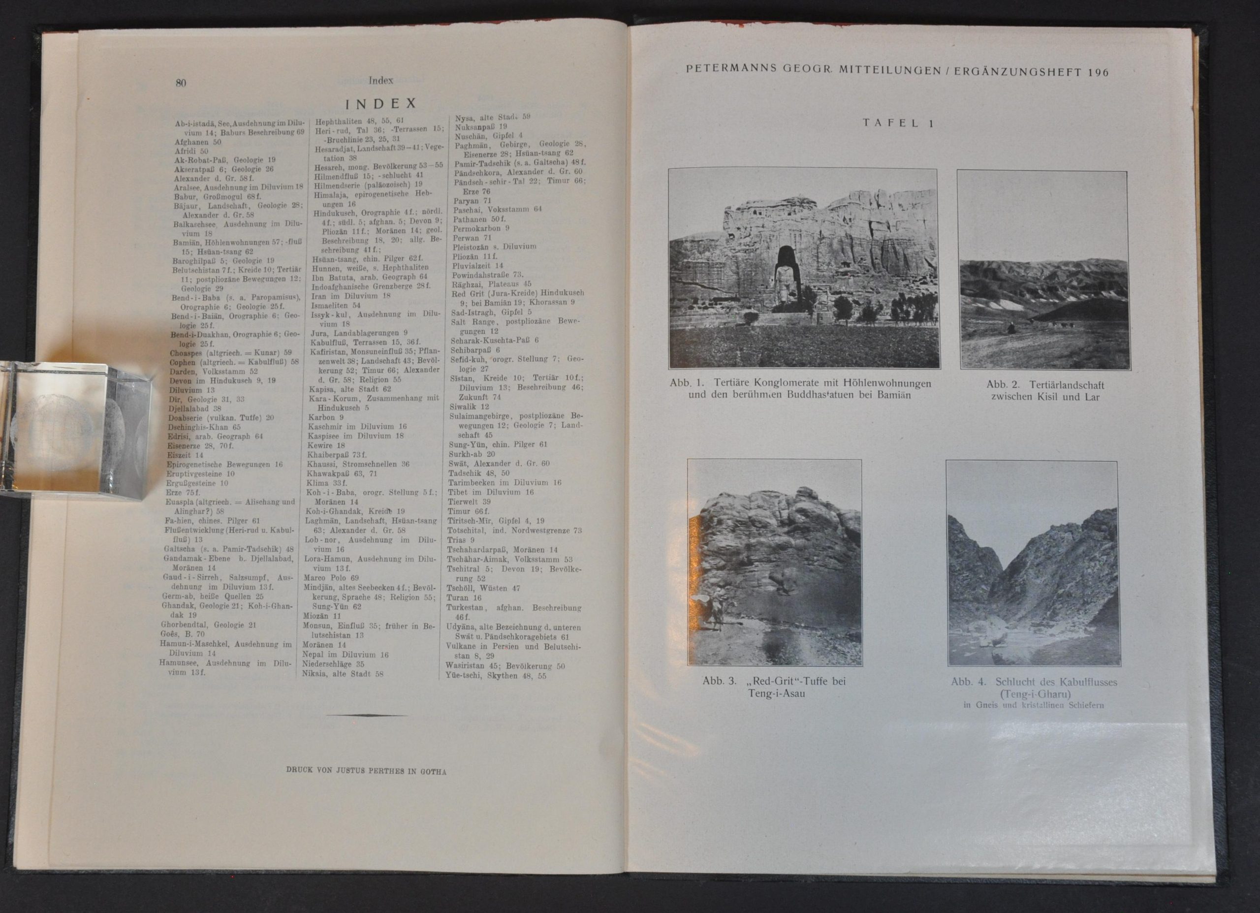 Afghanistan Eine Landeskunliche Studie - Curtis Wright Maps