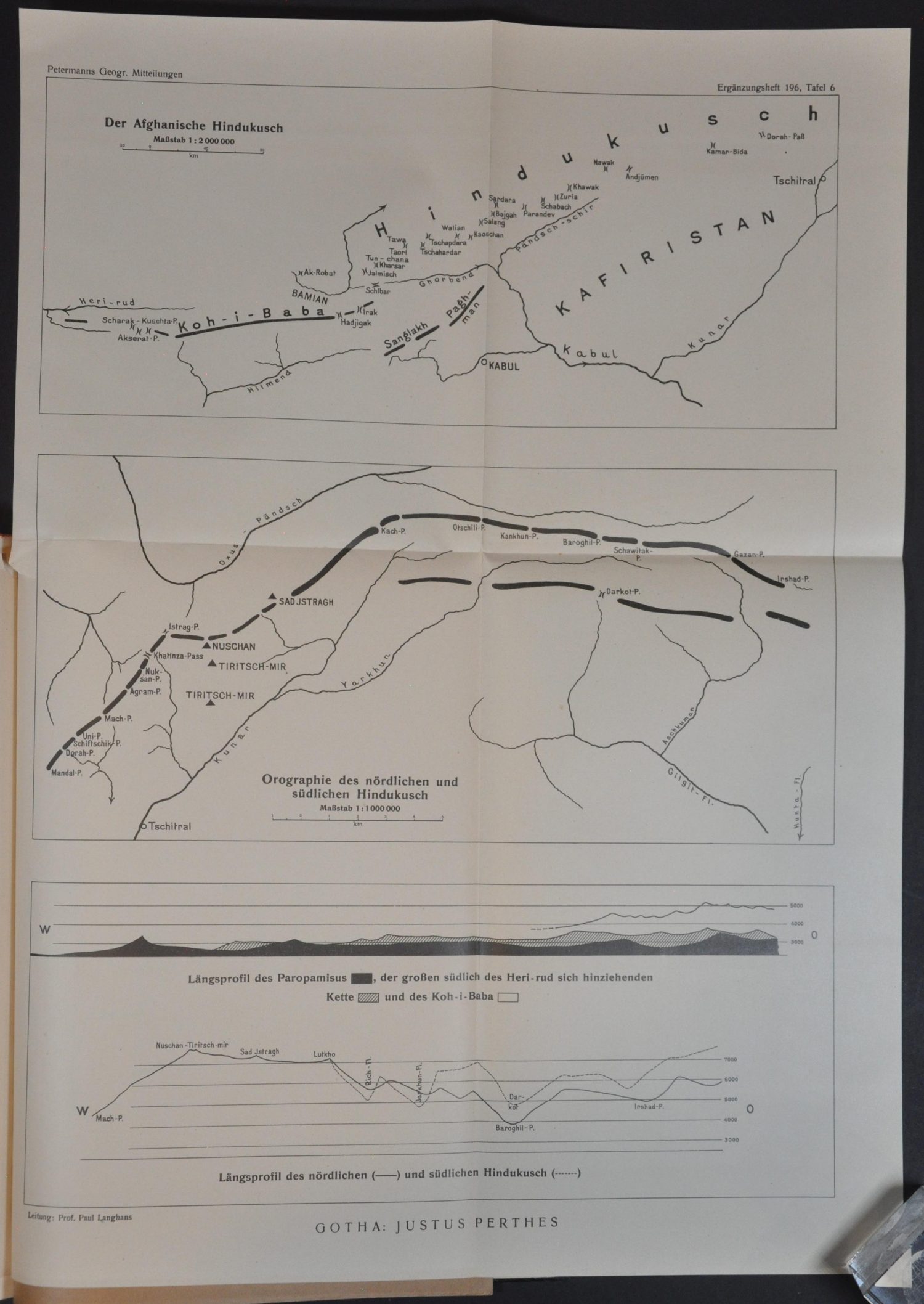 Afghanistan Eine Landeskunliche Studie - Curtis Wright Maps