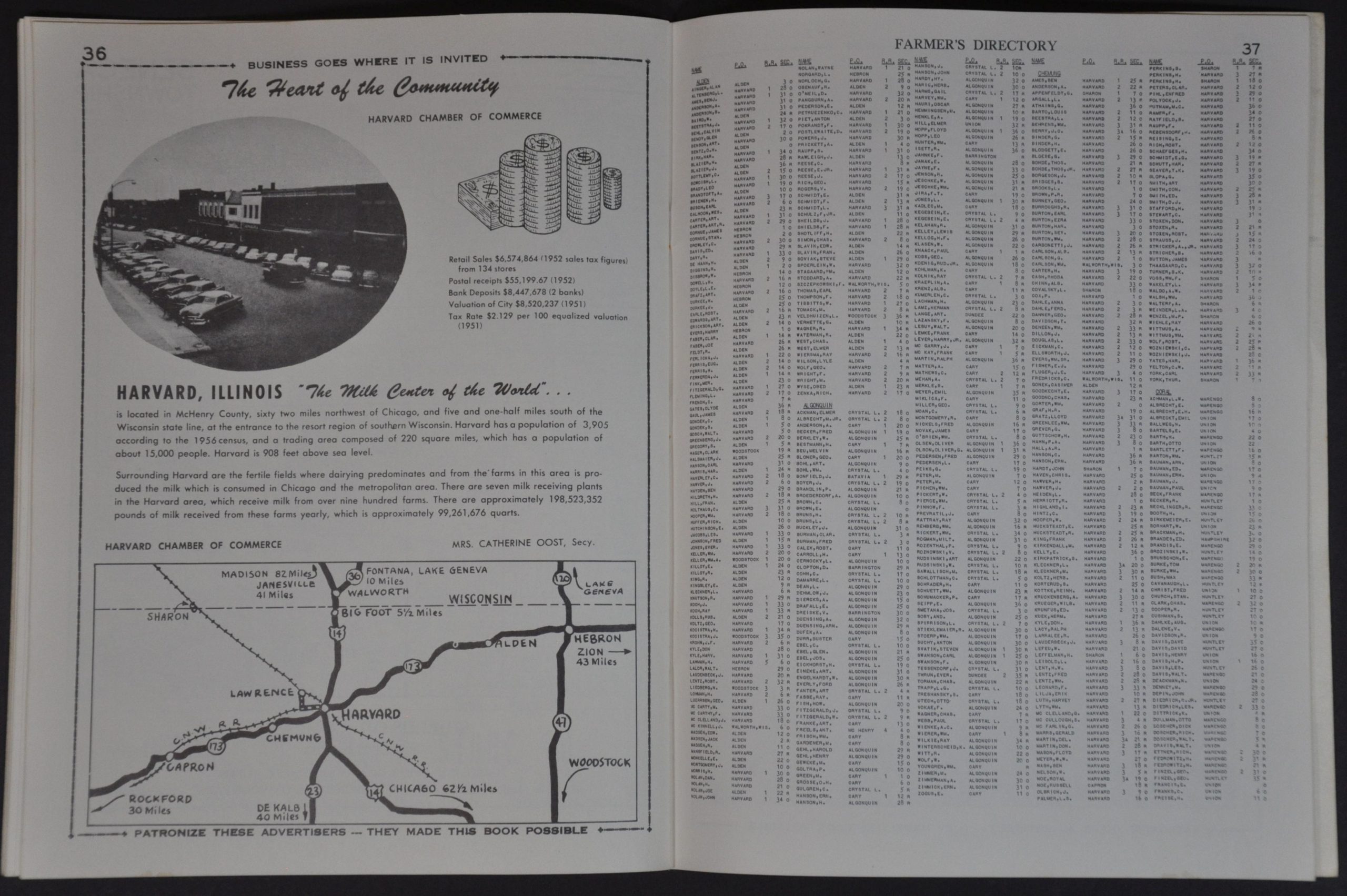 Official County Plat Book and Farmer's Directory of McHenry County ...