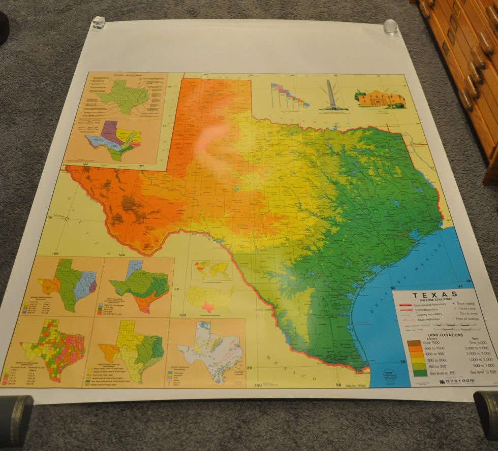 Texas The Lone Star State - Curtis Wright Maps