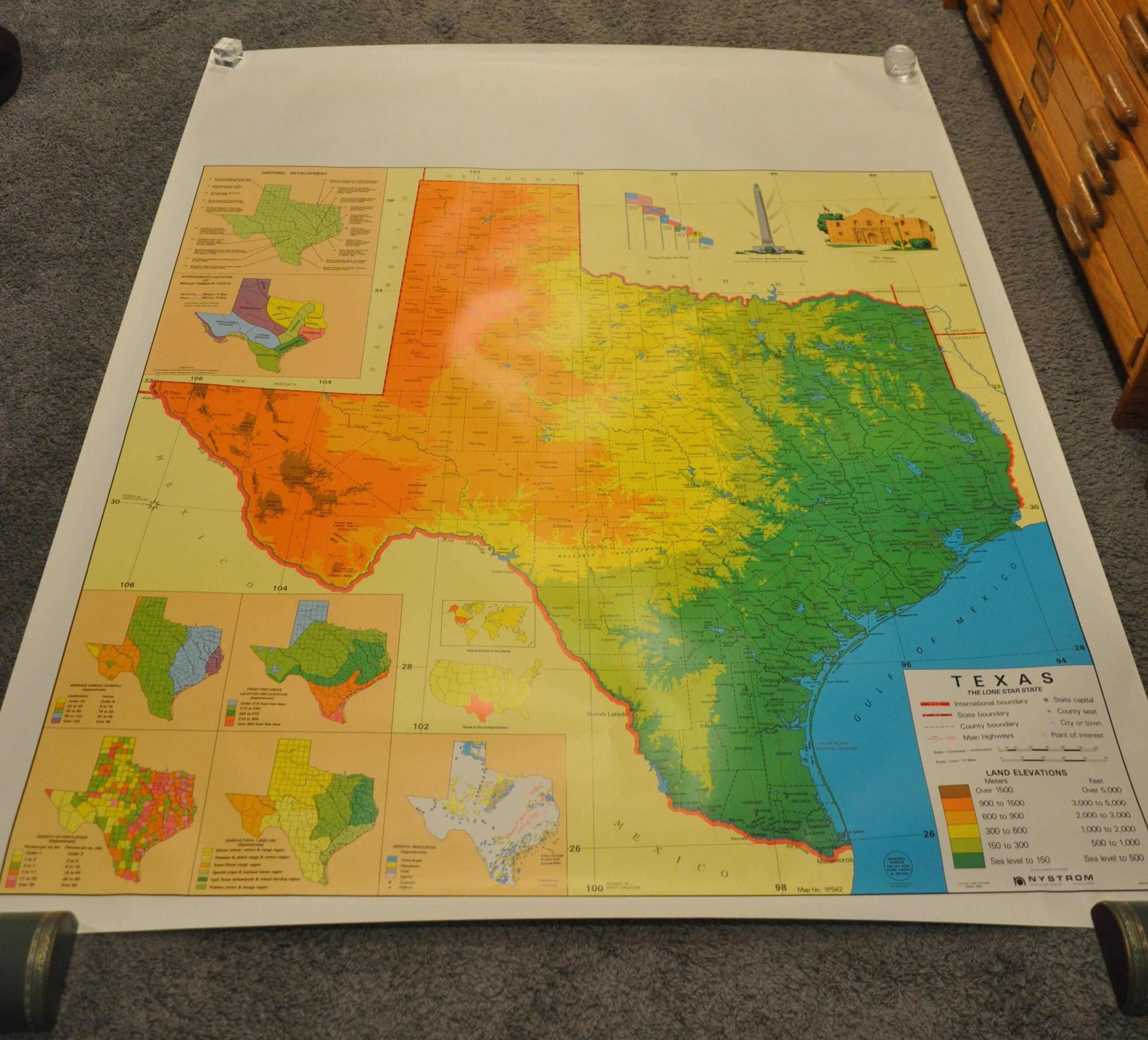 Texas The Lone Star State - Curtis Wright Maps