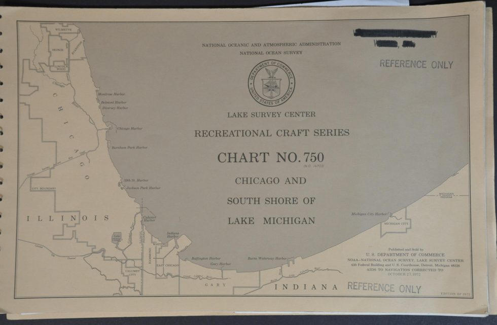 Lake Survey Center Recreational Craft Series Chart No. 750 Chicago and ...