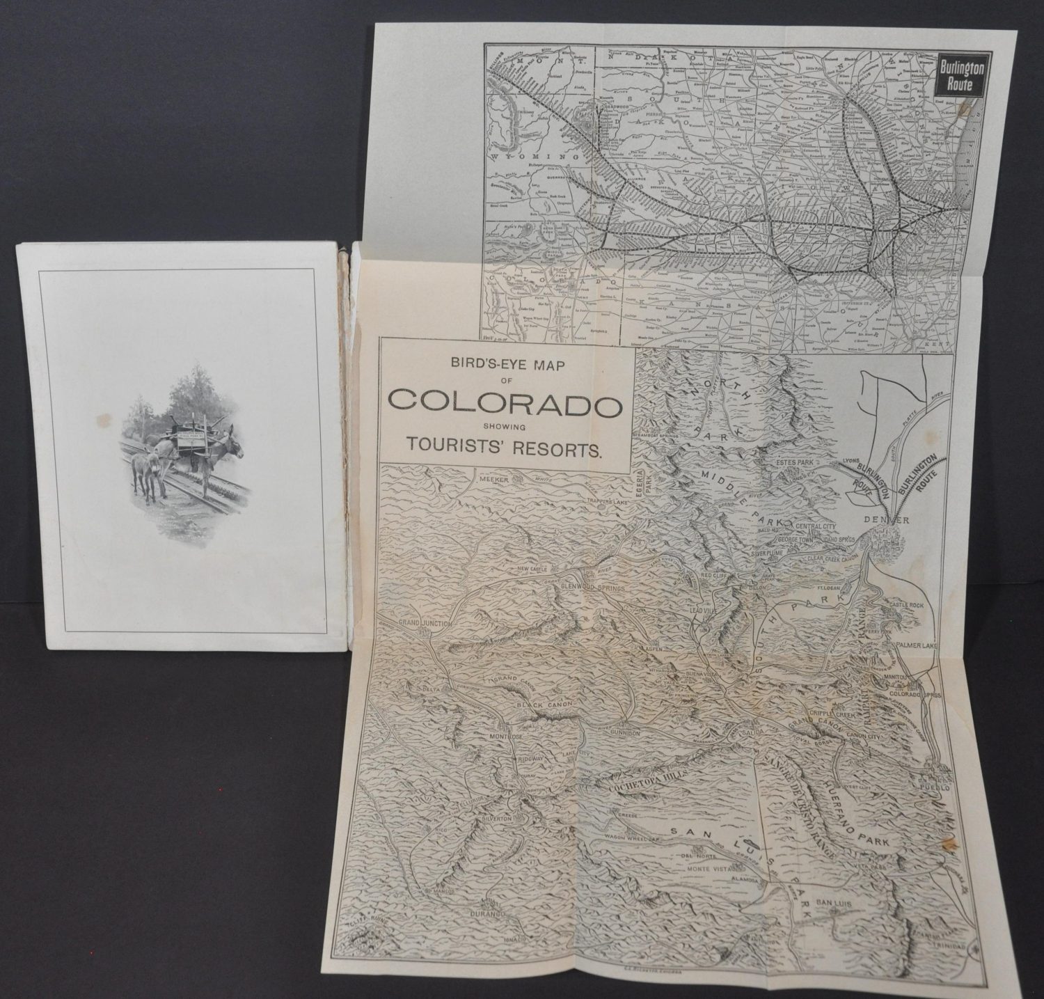 Colorado Via the Burlington Route - Curtis Wright Maps