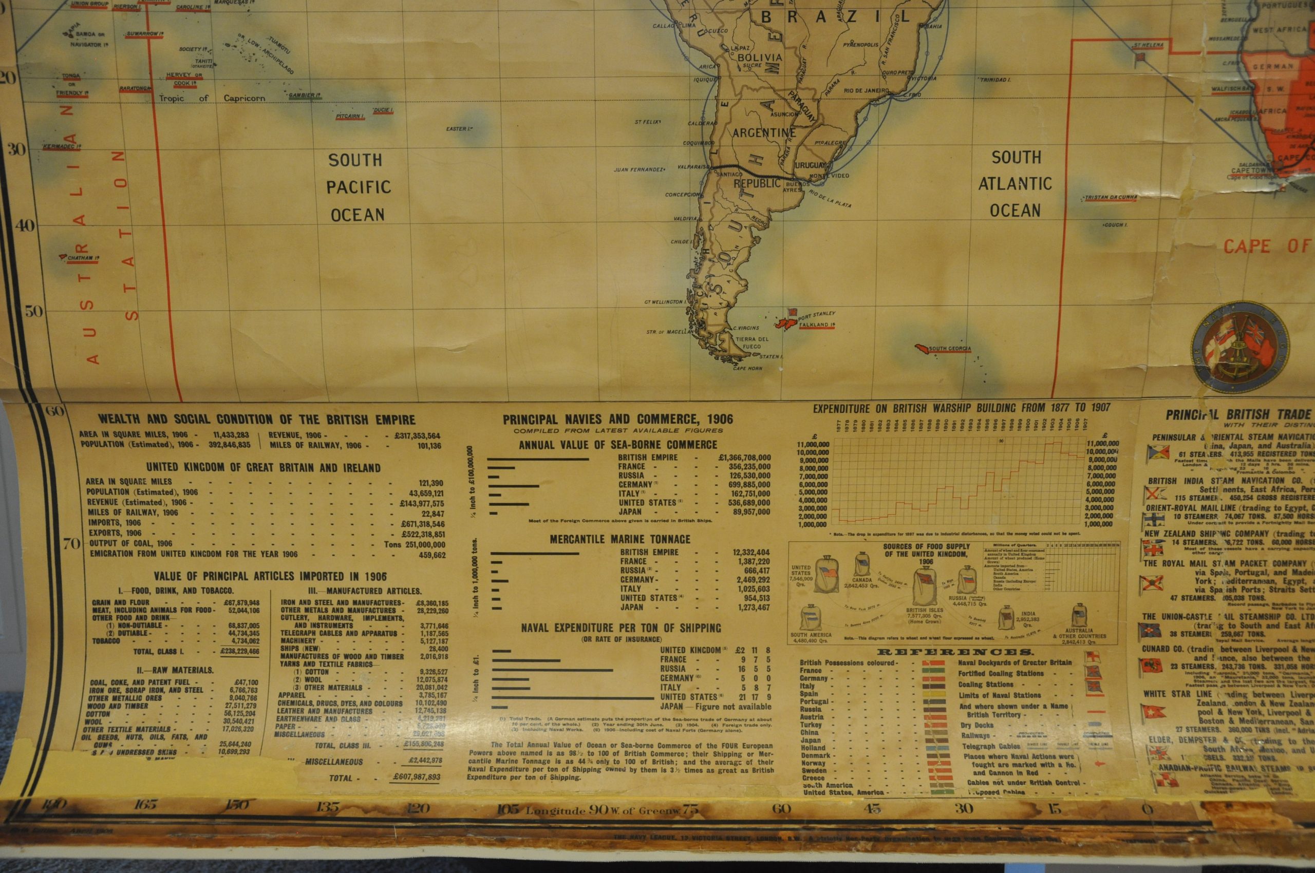 The Navy League Map - Curtis Wright Maps