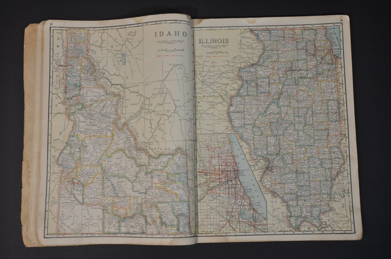 Auto Trails and Commercial Survey of the United States - Curtis Wright Maps