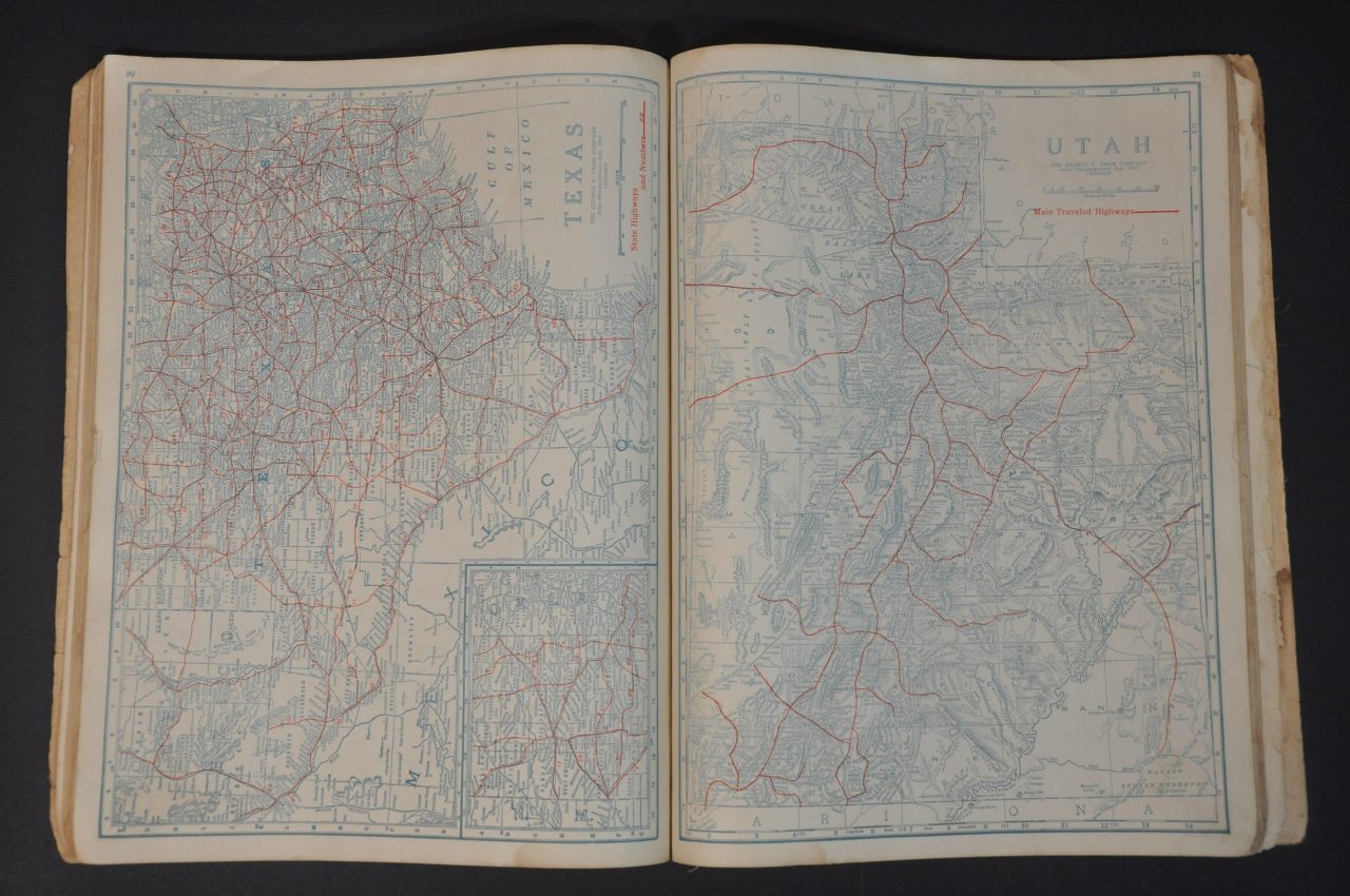 Auto Trails and Commercial Survey of the United States - Curtis Wright Maps