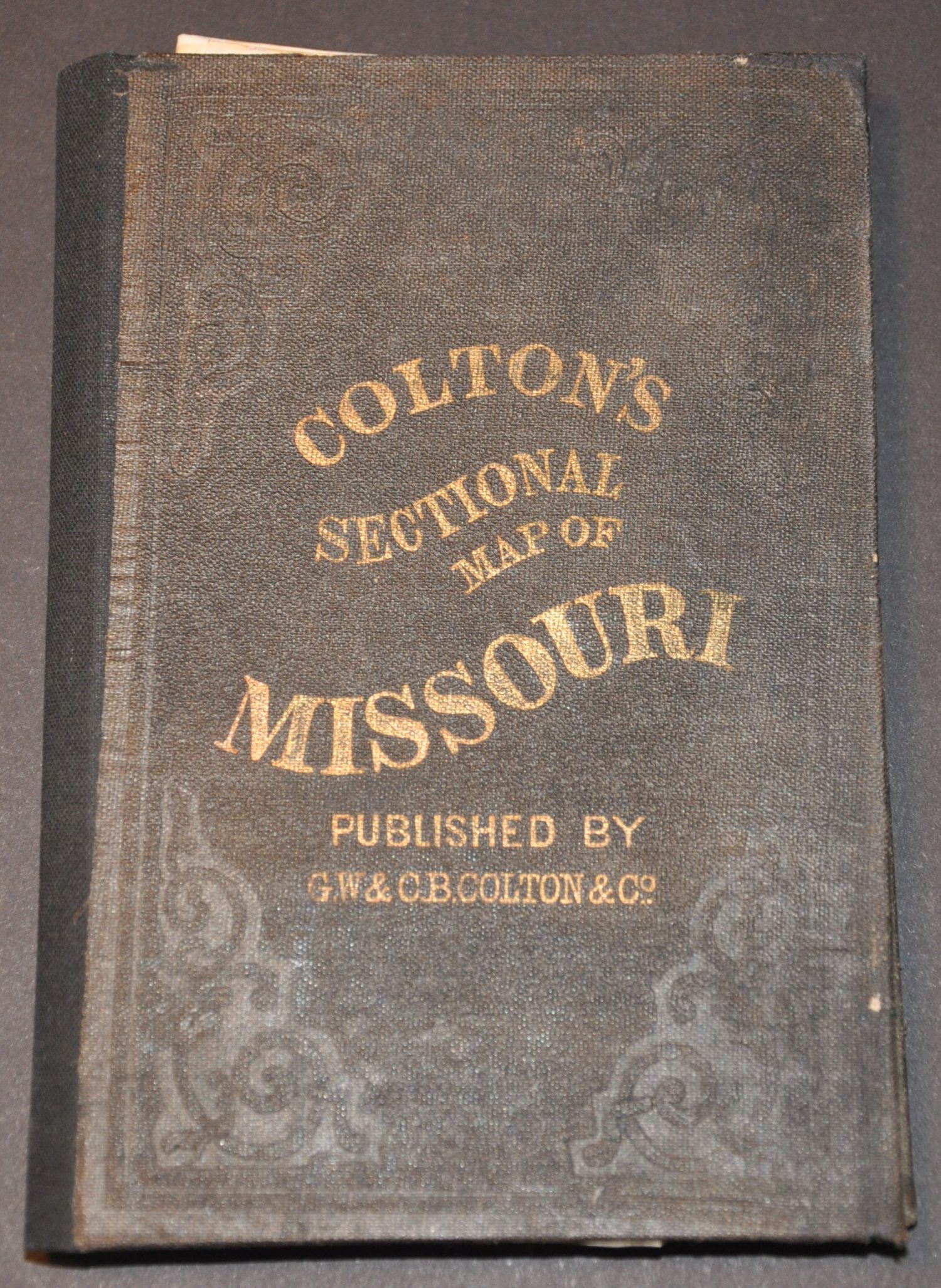 Colton's New Sectional Map of the State of Missouri - Curtis Wright Maps