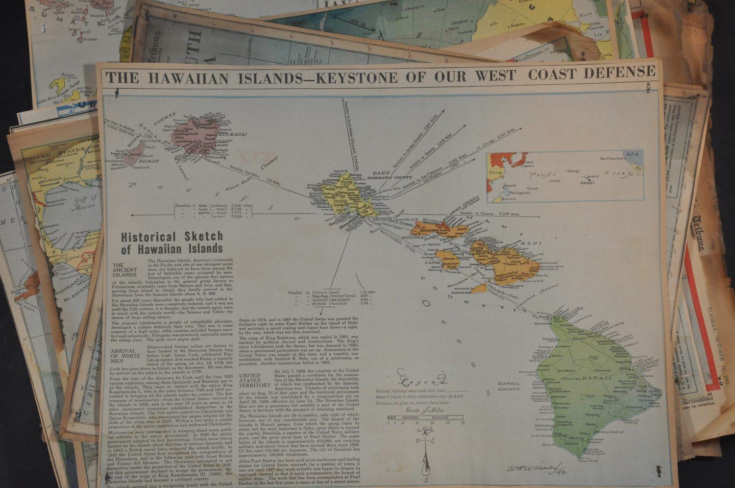 [Collection of WWII Maps from the Chicago Daily Tribune] - Curtis ...