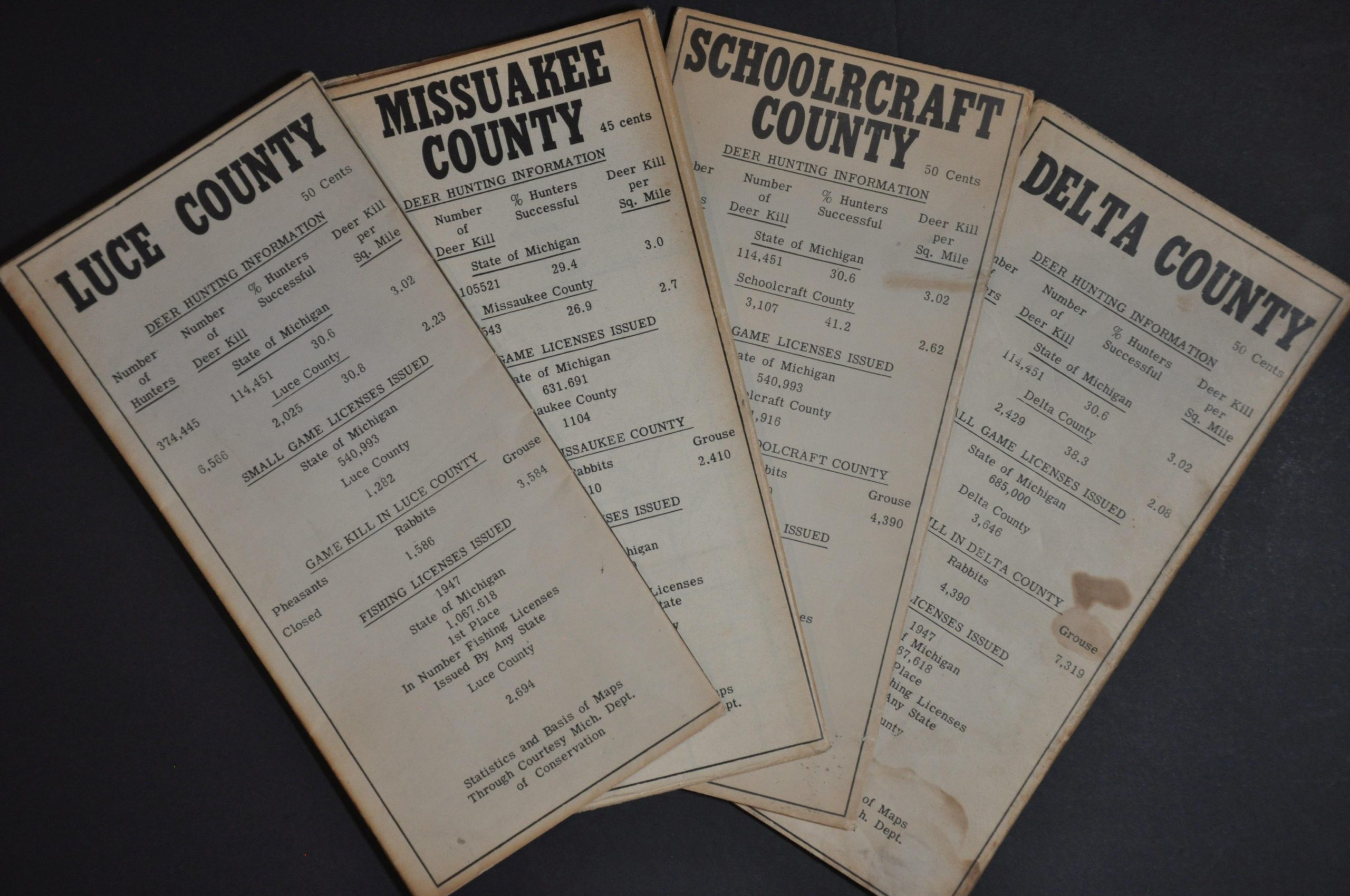 [Delta County, Schoolcraft County, Missaukee County, and Luce County ...