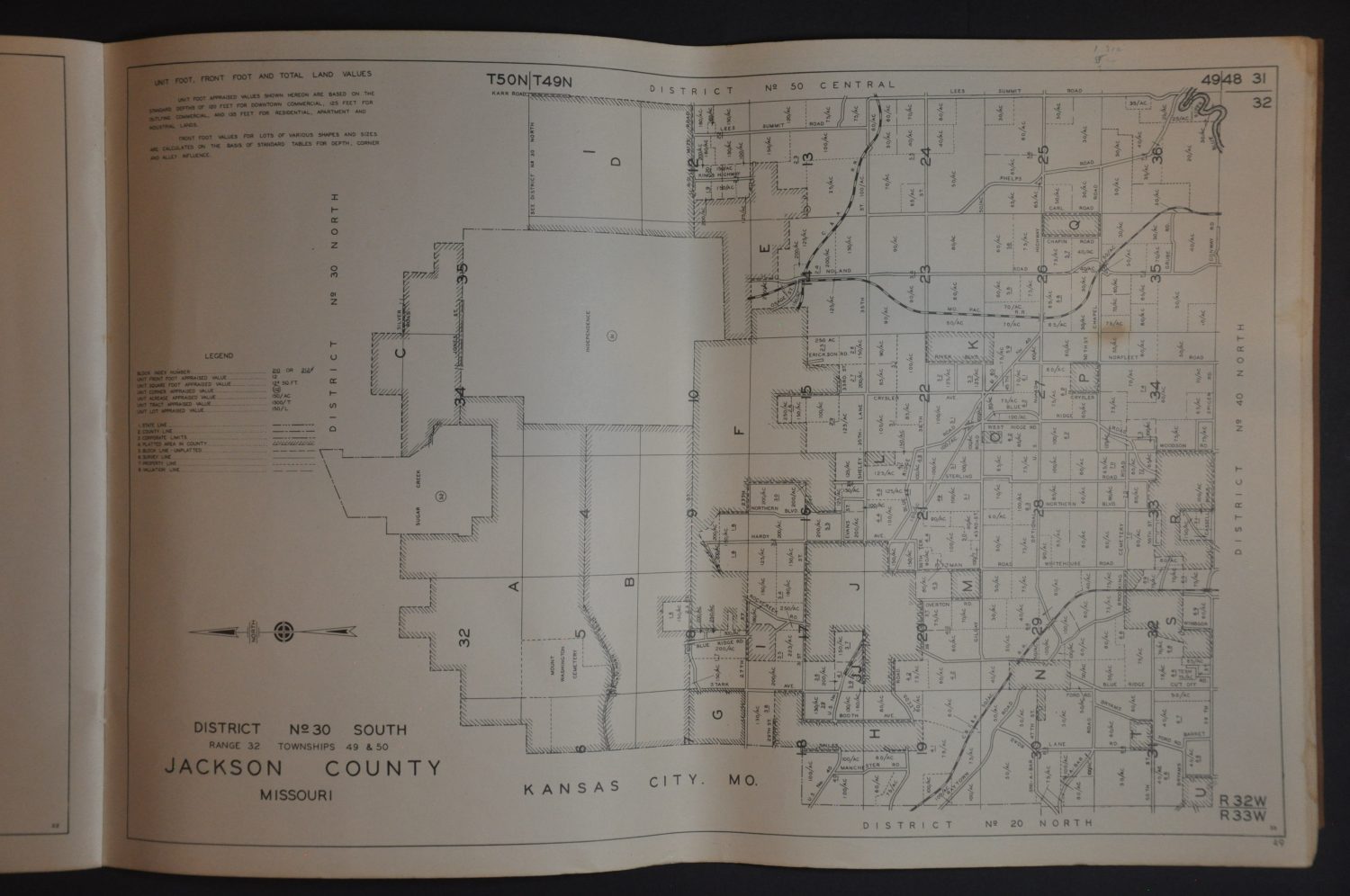 Unit Value Land Maps for Assessment Districts in Jackson County ...