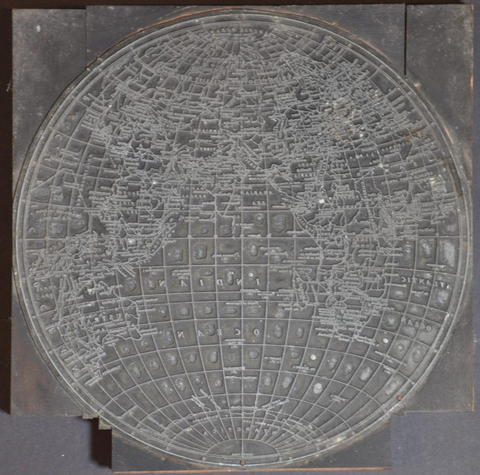 [Printer's Block of the Eastern Hemisphere] - Curtis Wright Maps