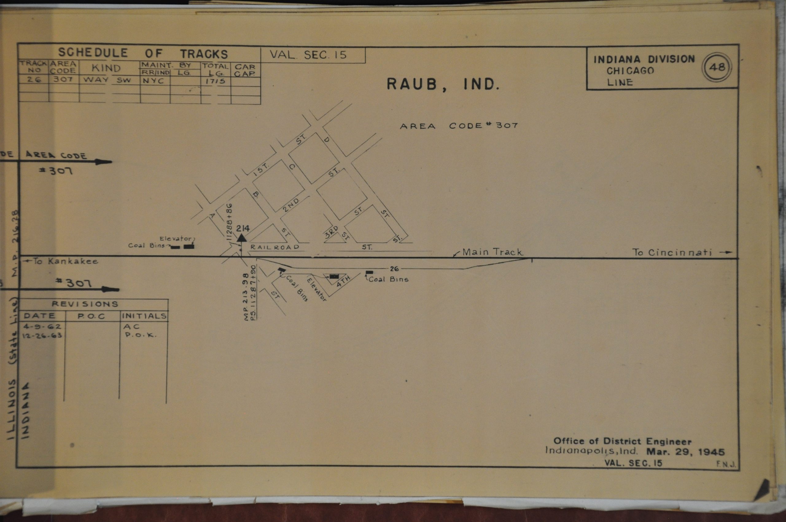 Illinois Division Station Sketches "Indiana Territory" - Curtis Wright Maps
