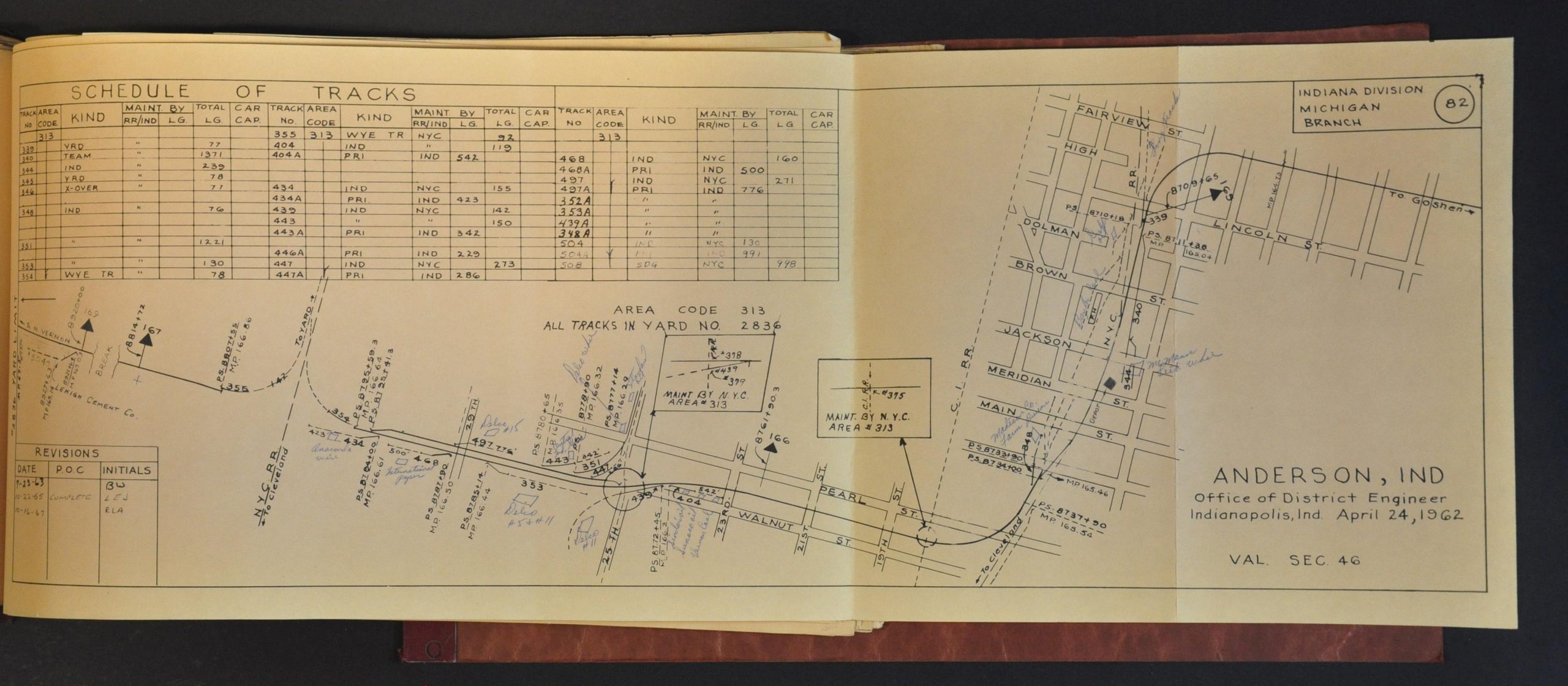 Illinois Division Station Sketches "Indiana Territory" - Curtis Wright Maps