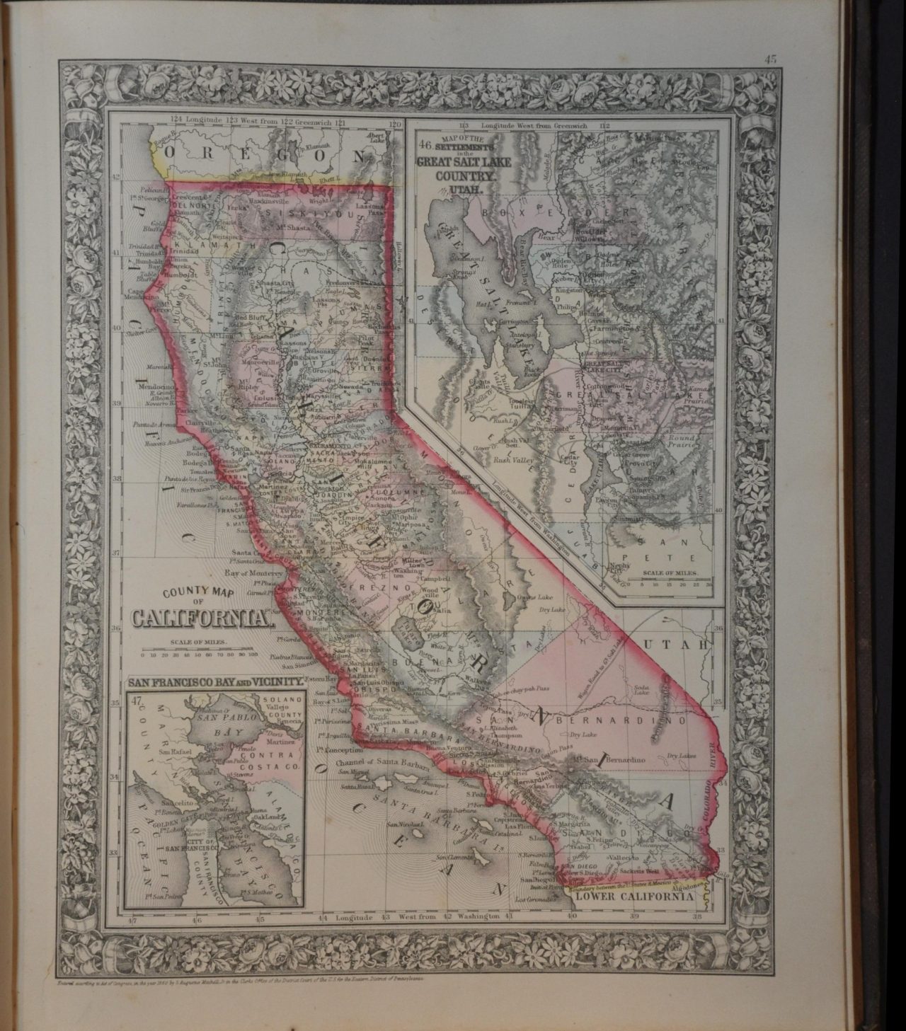 Mitchell's New General Atlas - Curtis Wright Maps