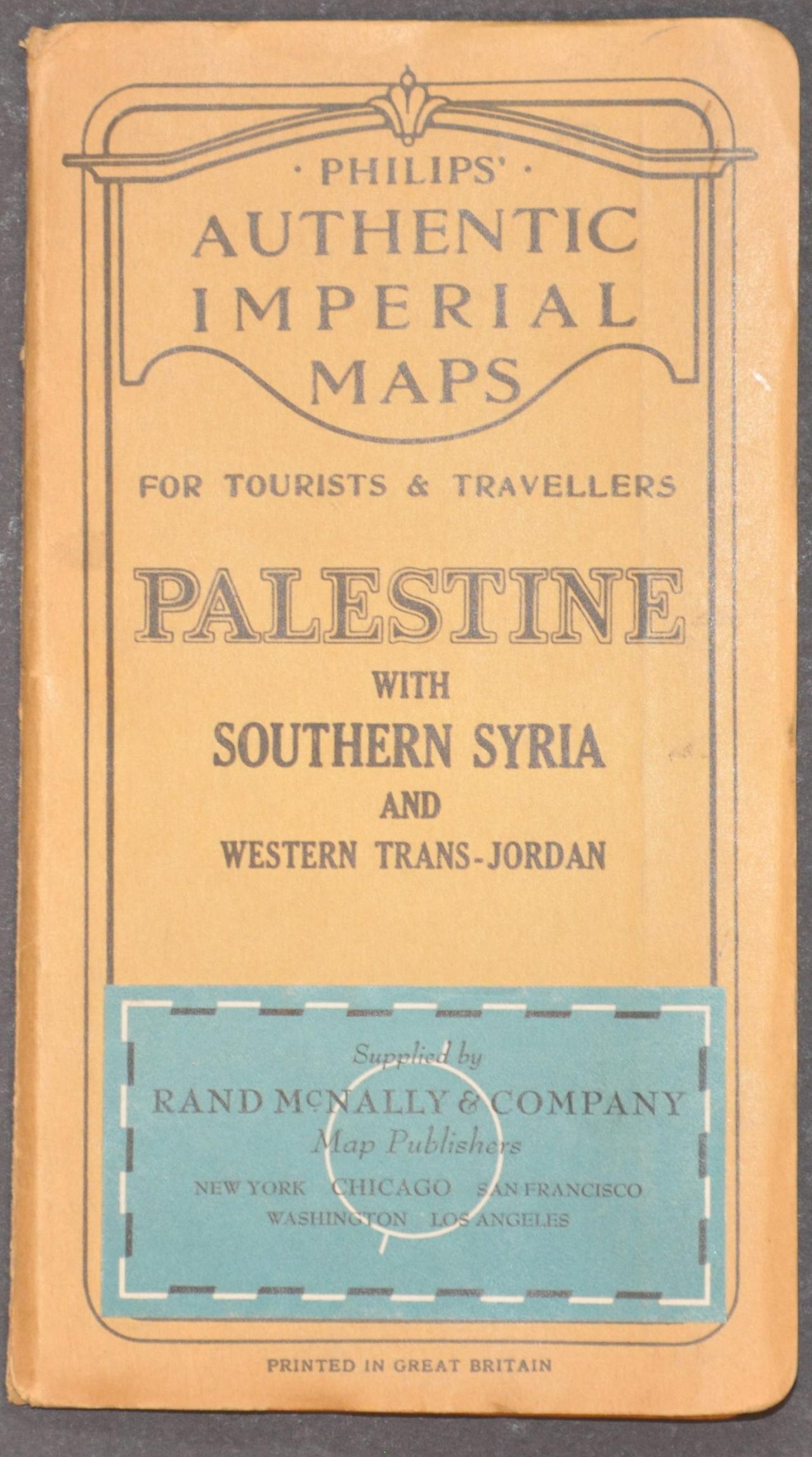 Palestine with Southern Syria and Western Trans-Jordan - Curtis Wright Maps