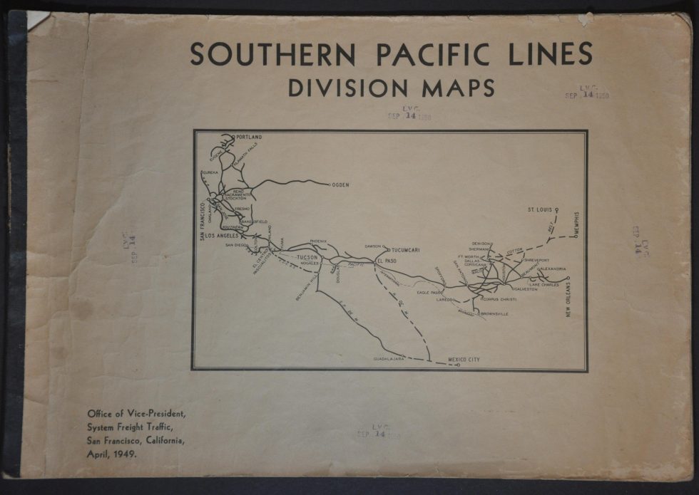 Southern Pacific Lines Division Maps - Curtis Wright Maps