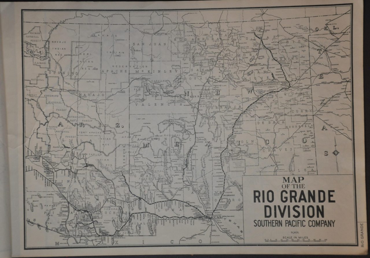 Southern Pacific Lines Division Maps - Curtis Wright Maps