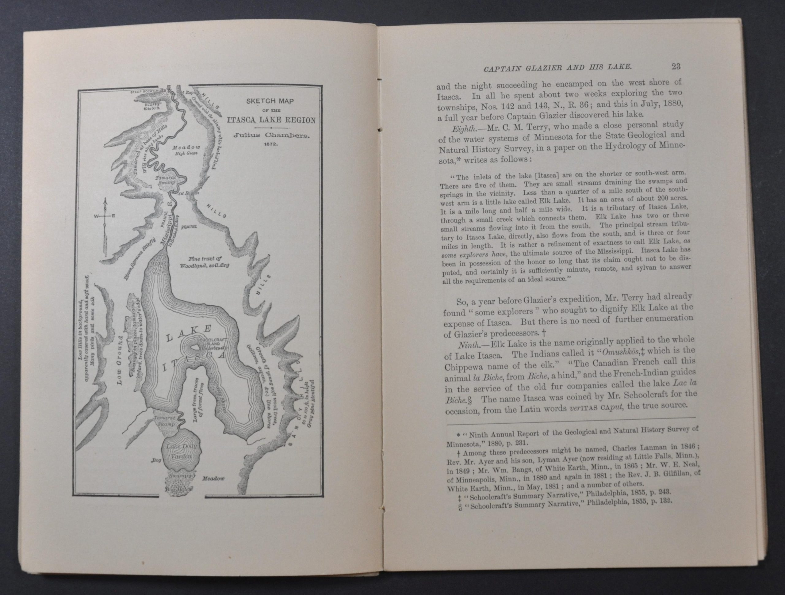 Captain Glazier and His Lake - Curtis Wright Maps