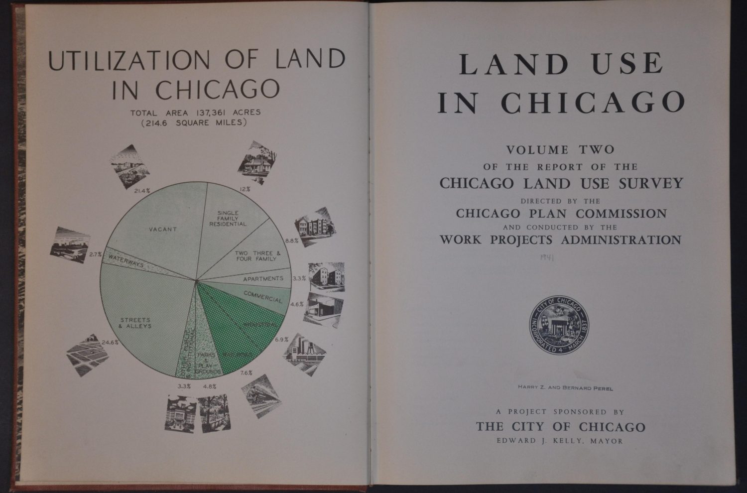 Land Use in Chicago Volume II Chicago Land Use Survey - Curtis Wright Maps