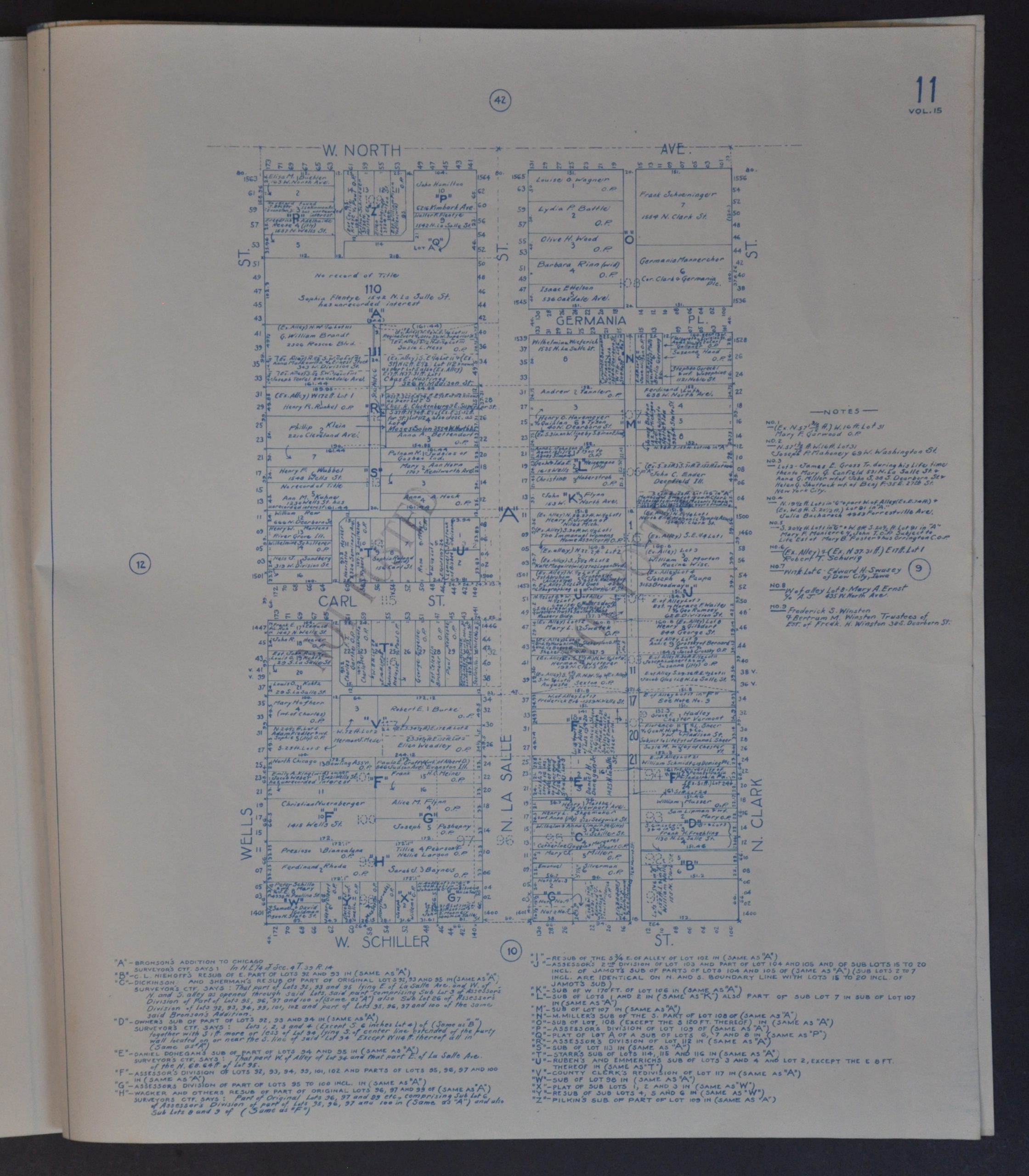 [Composite Atlas of River North and the Gold Coast in Chicago] - Curtis ...
