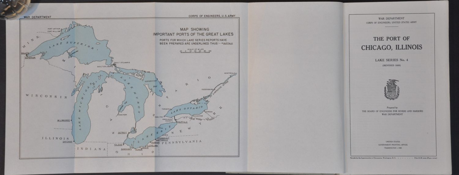 The Port of Chicago, Illinois - Curtis Wright Maps