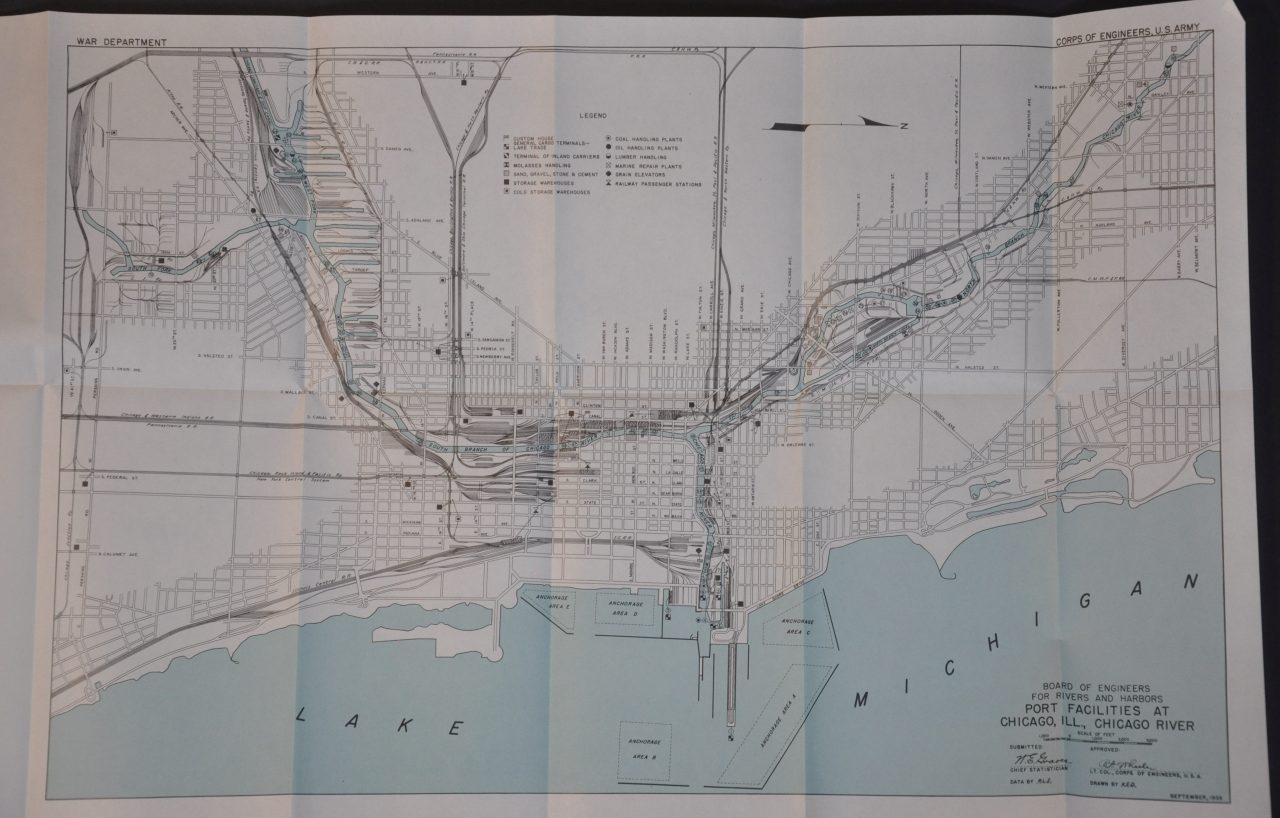 The Port of Chicago, Illinois - Curtis Wright Maps